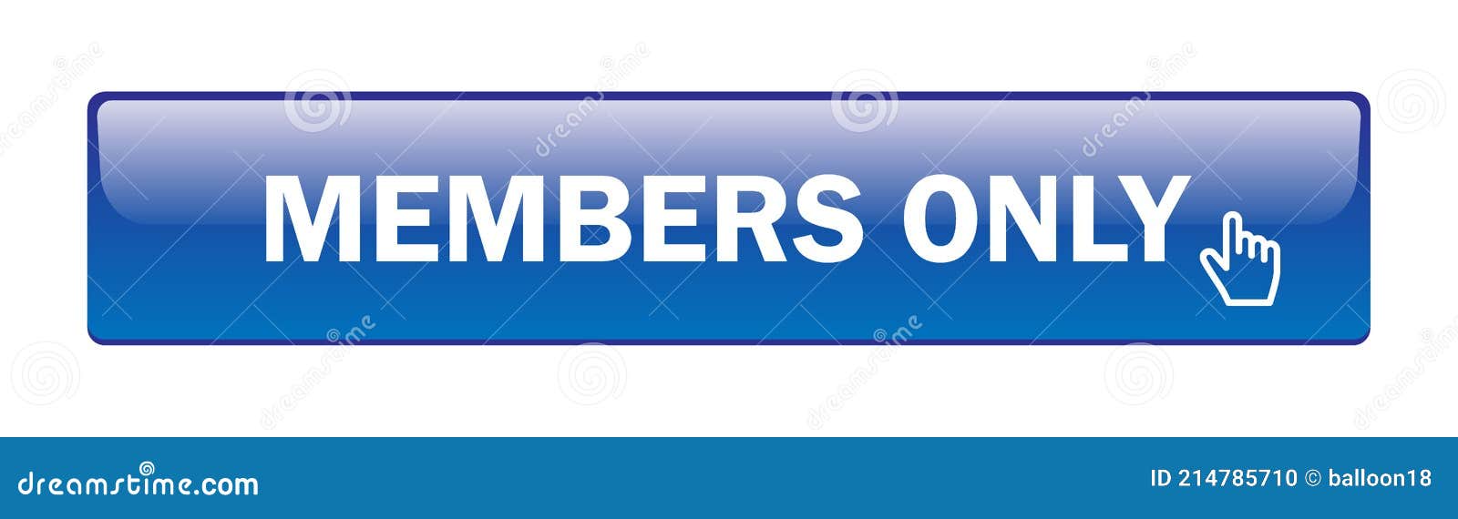 Members only web button stock vector. Illustration of hiring - 214785710