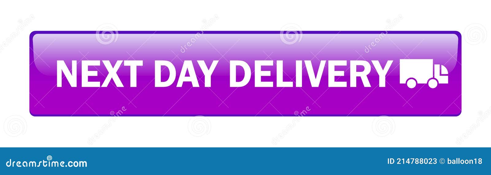 Next Day Delivery Icon Button Stock Vector - Illustration of graphic ...