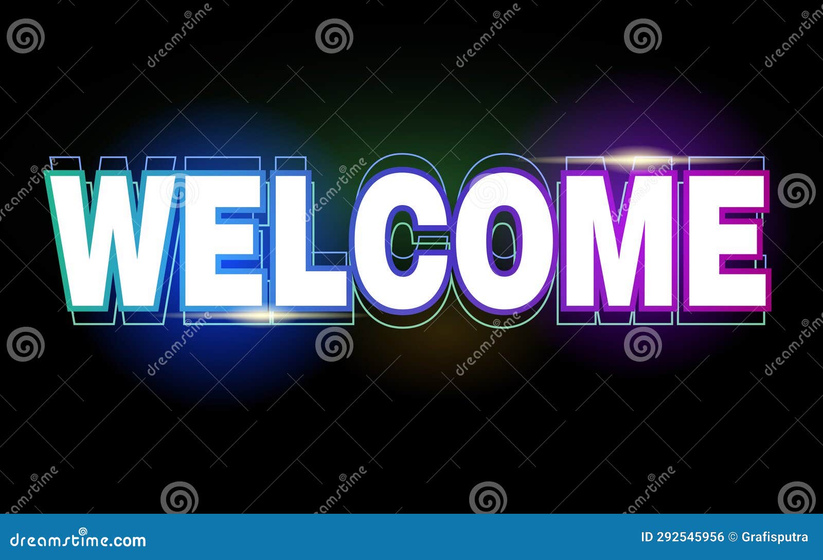Welcome Text Logo Vector Creative Company Icon Design Template Modern ...