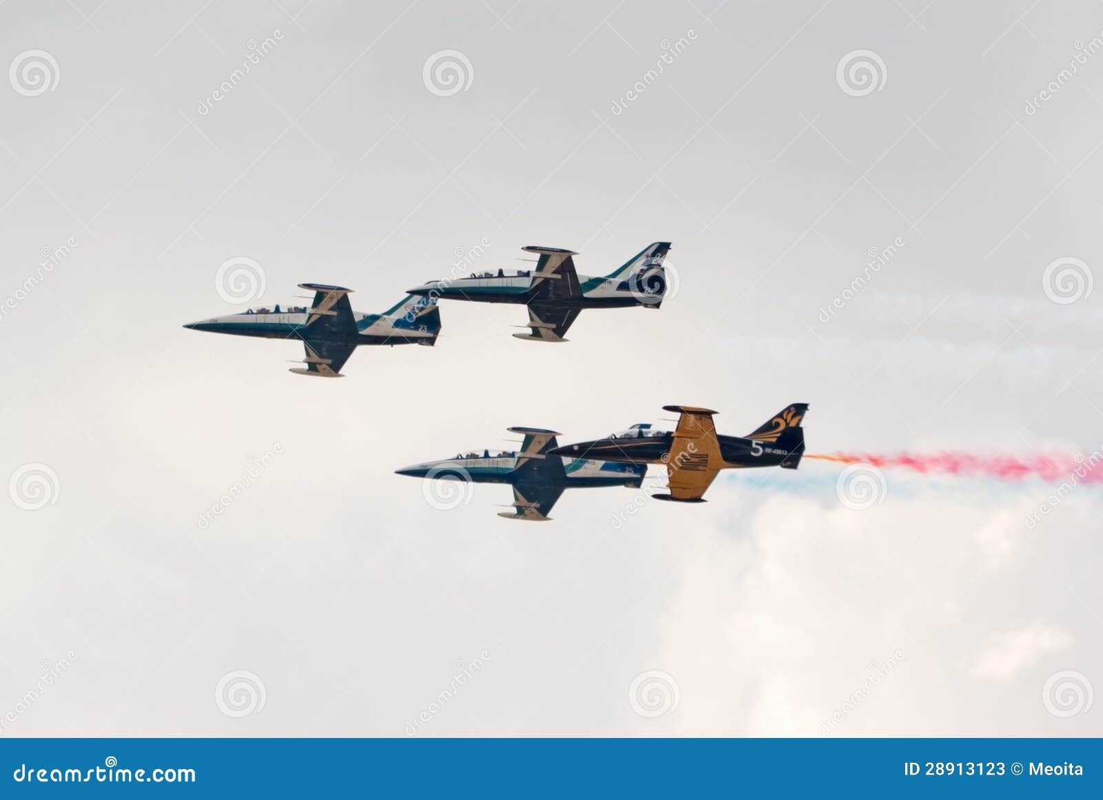 L-39 Jets from Russ Display Team Editorial Stock Photo - Image of ...