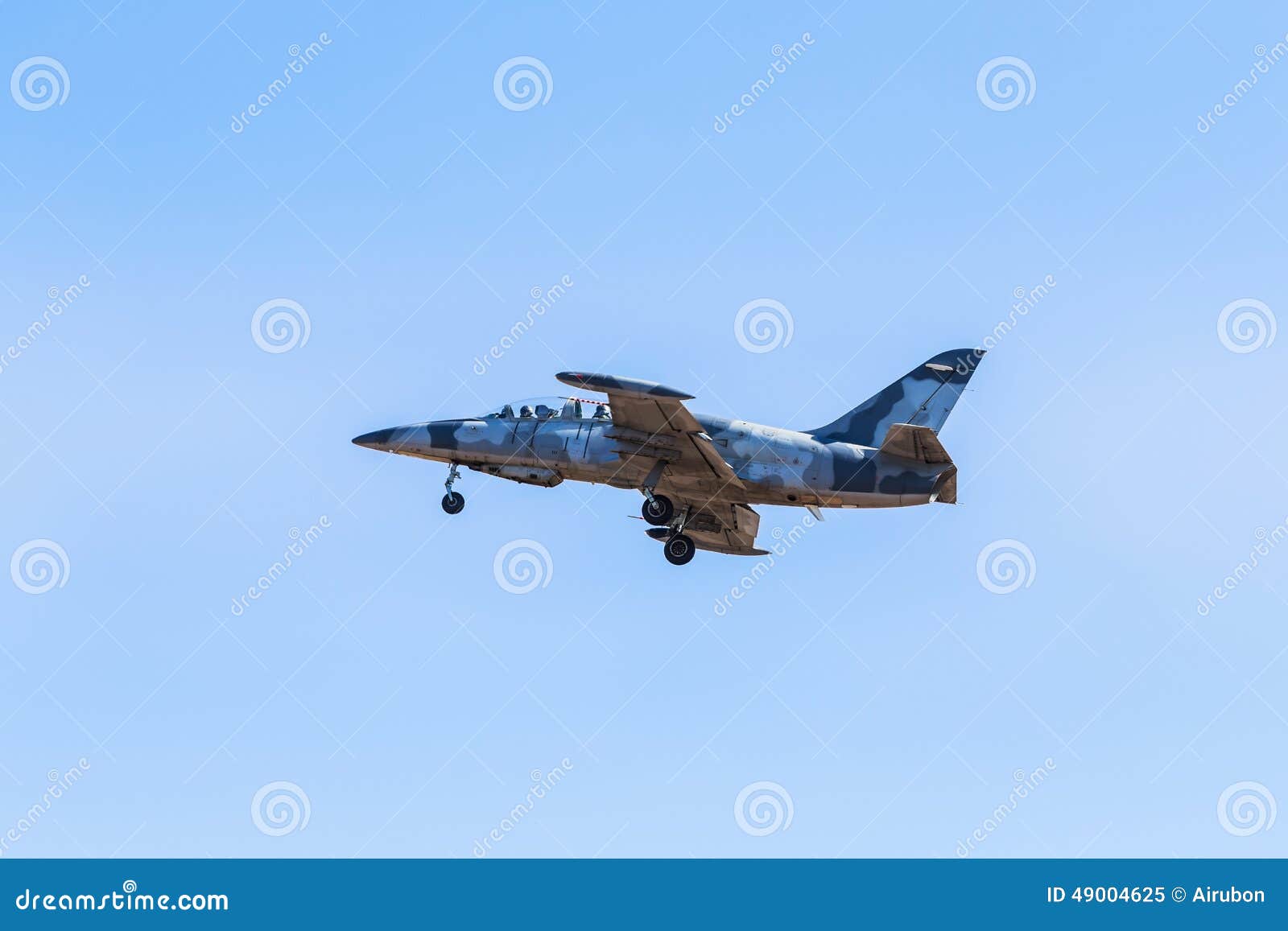 L-39 Albatros Fighter Jet Flying Stock Image - Image of aero, engine ...