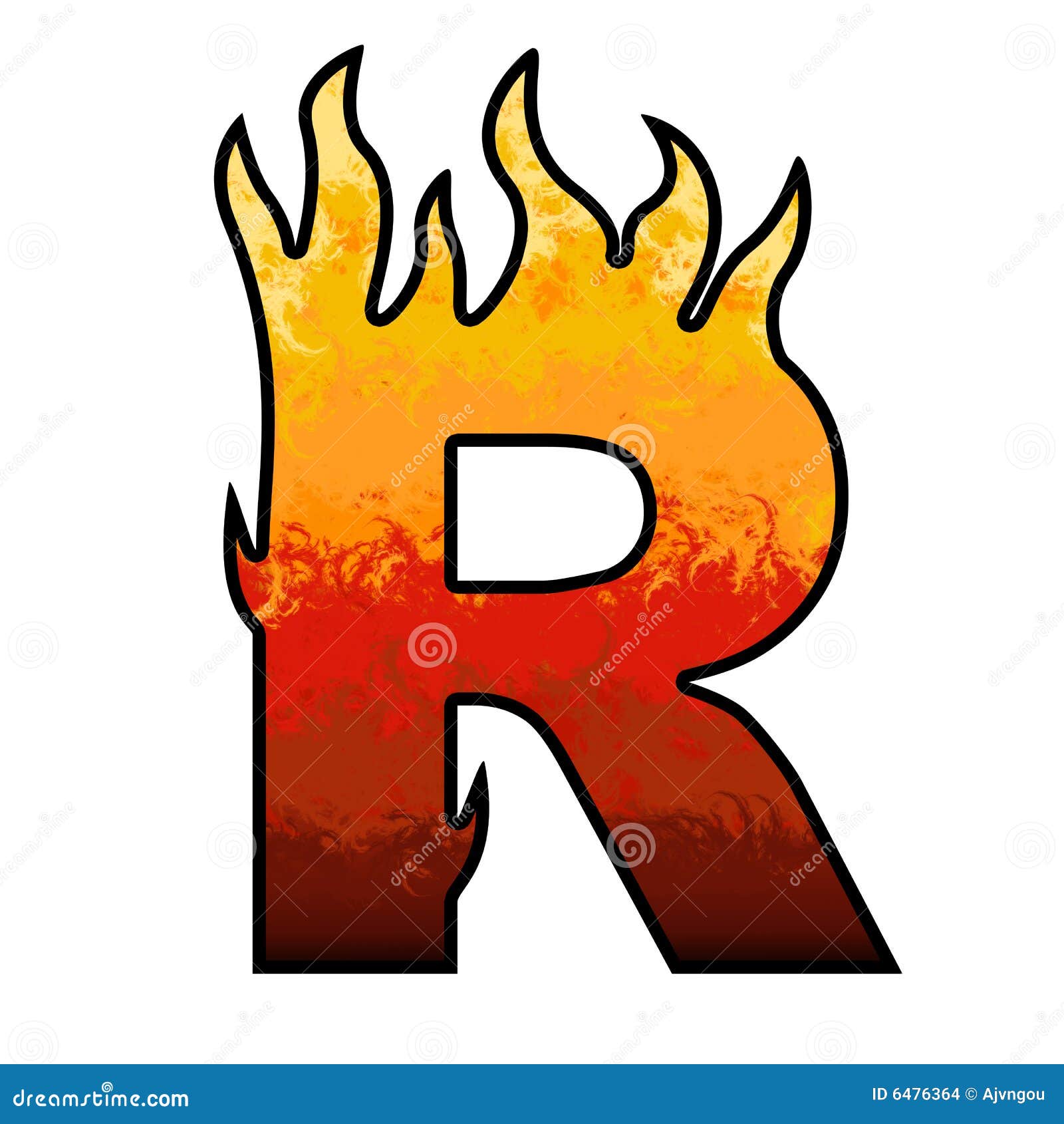 L'alphabet Flambe La Lettre R Illustration Stock - Illustration du ...