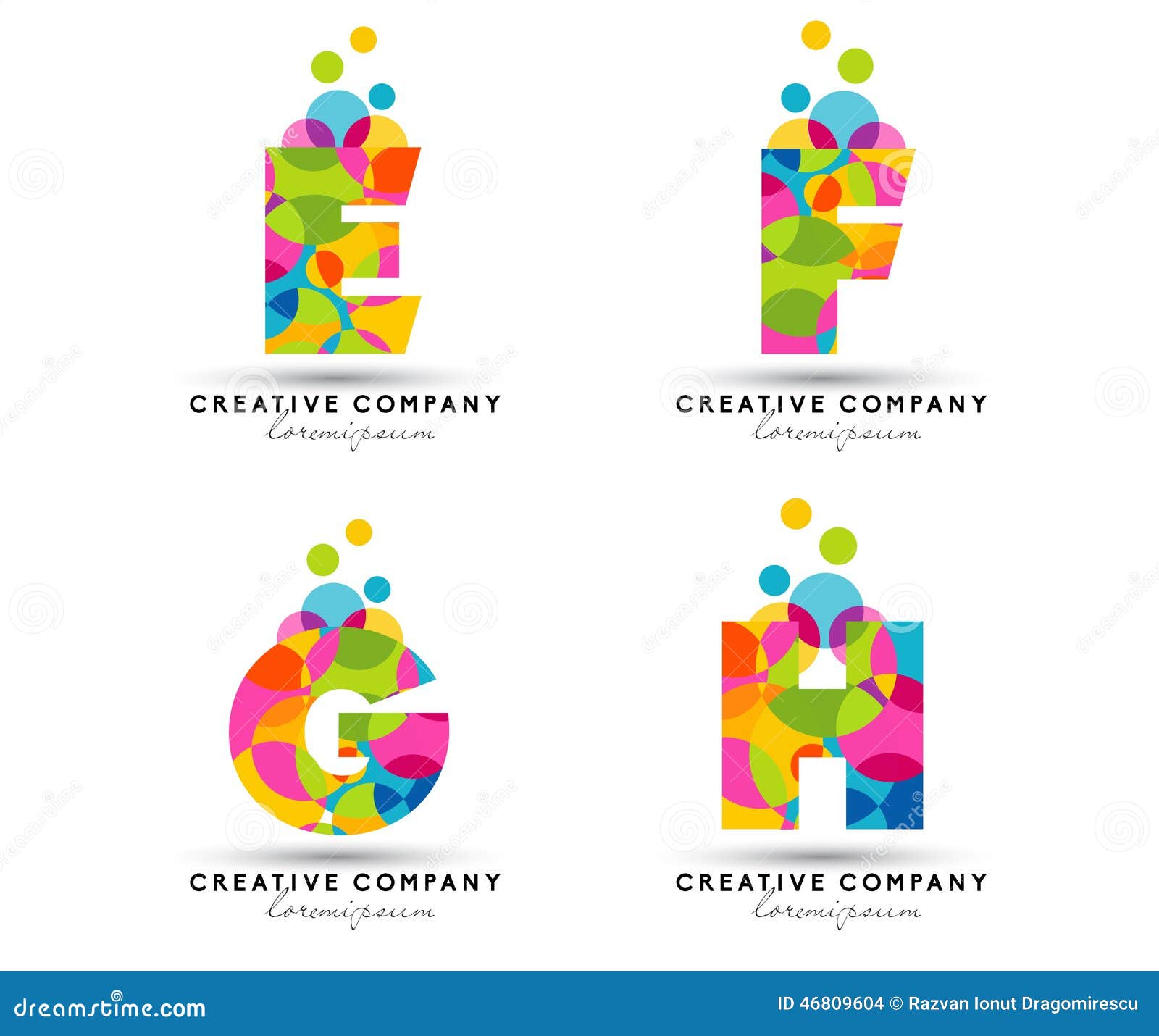 L'alphabet Marque Avec Des Lettres Le Logo Illustration de Vecteur ...