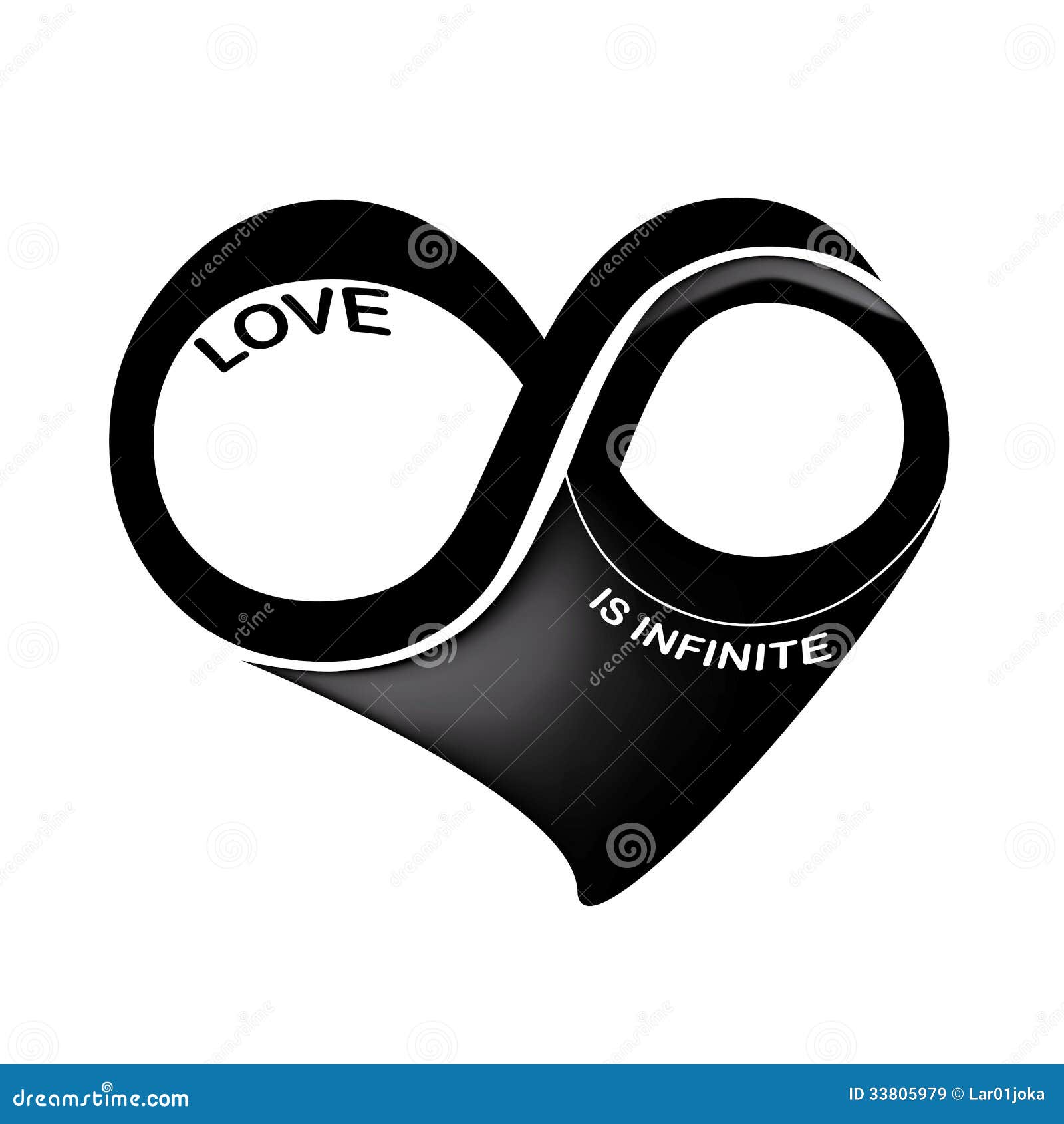 L'amour est infini illustration de vecteur. Illustration du mouvement ...