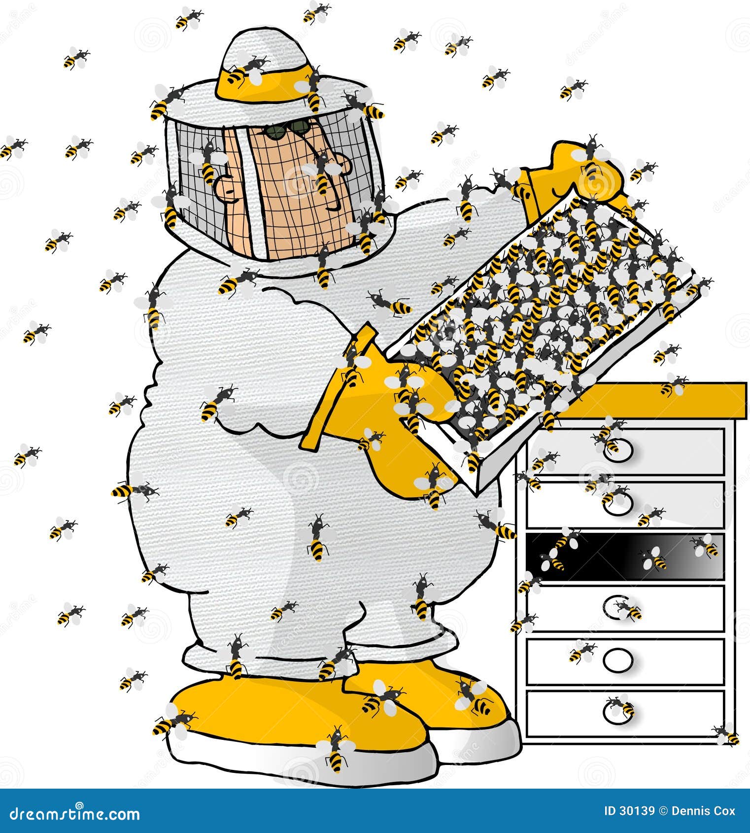 L'apiculteur illustration stock. Illustration du hommes - 30139