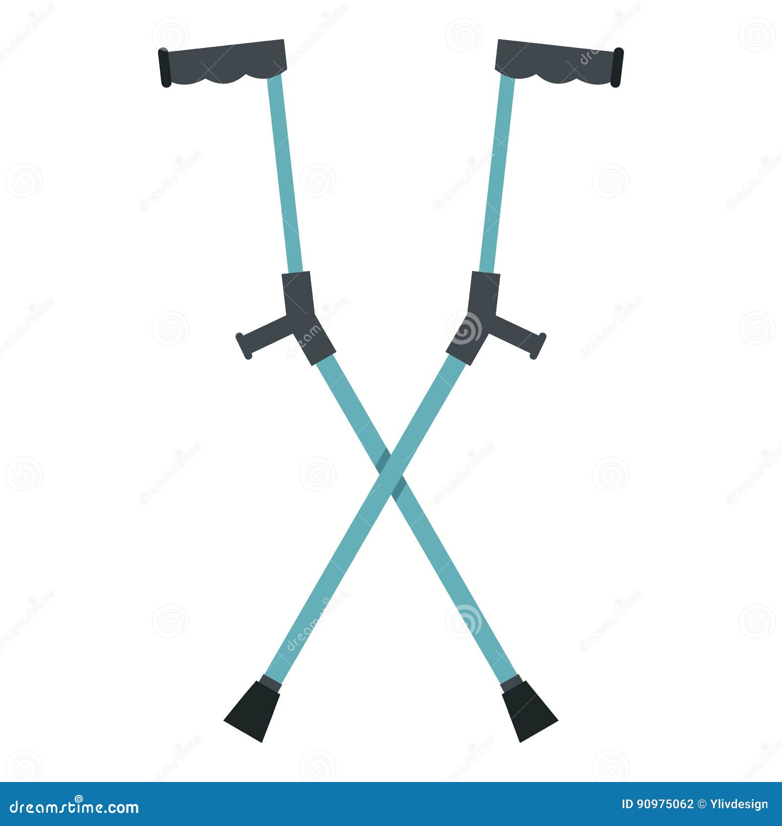 L'autre icône de béquilles illustration de vecteur. Illustration du ...