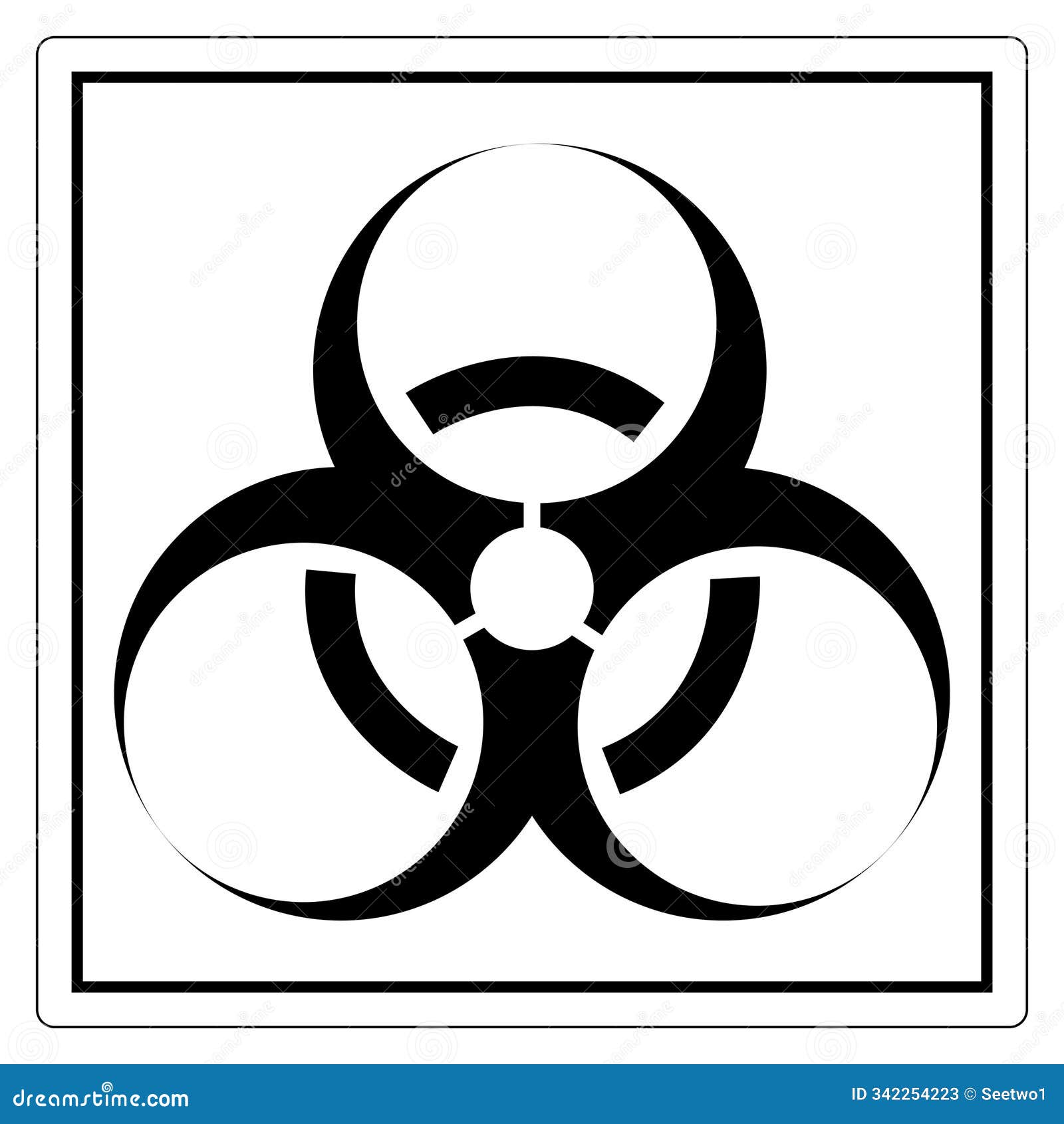 Biohazard Symbol for Safety and Hazard Awareness Stock Vector ...