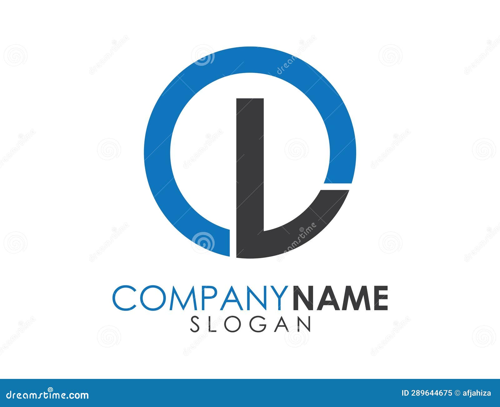 L circle font logo 1 stock illustration. Illustration of symbol - 289644675