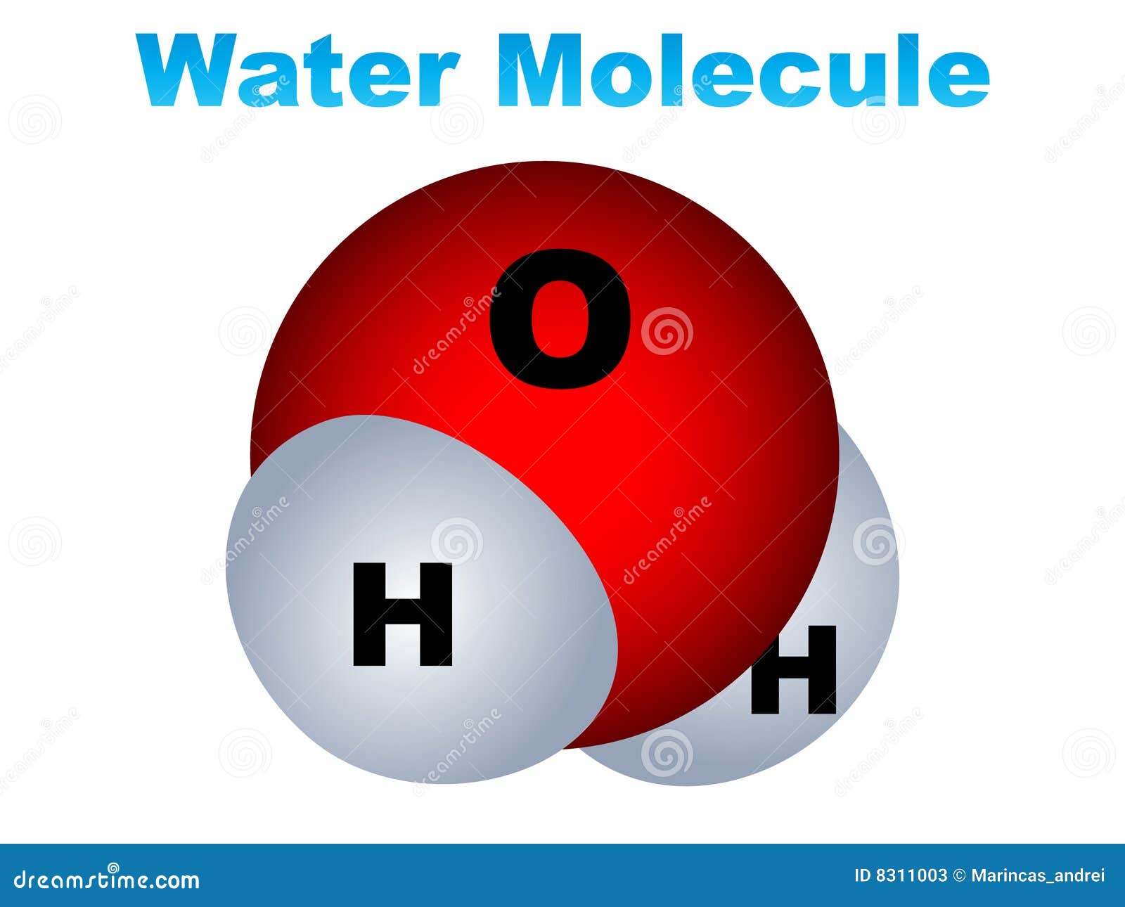 L'eau De Molécule De Graphisme Illustration de Vecteur - Illustration ...