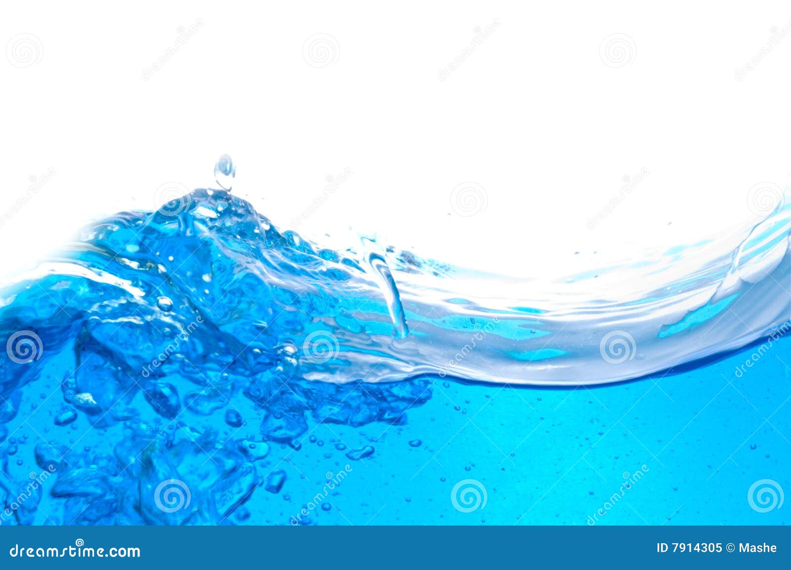 L'eau Propre Bleue De Teinte Image stock - Image du santé, flux: 7914305