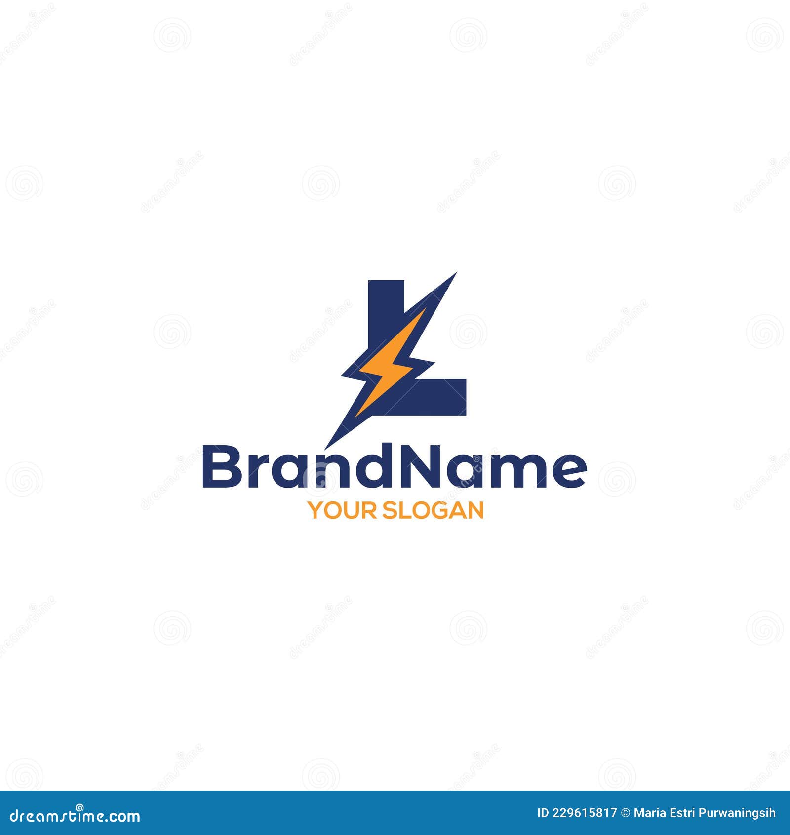 L Electric Logo Design Vector Stock Vector - Illustration of service ...