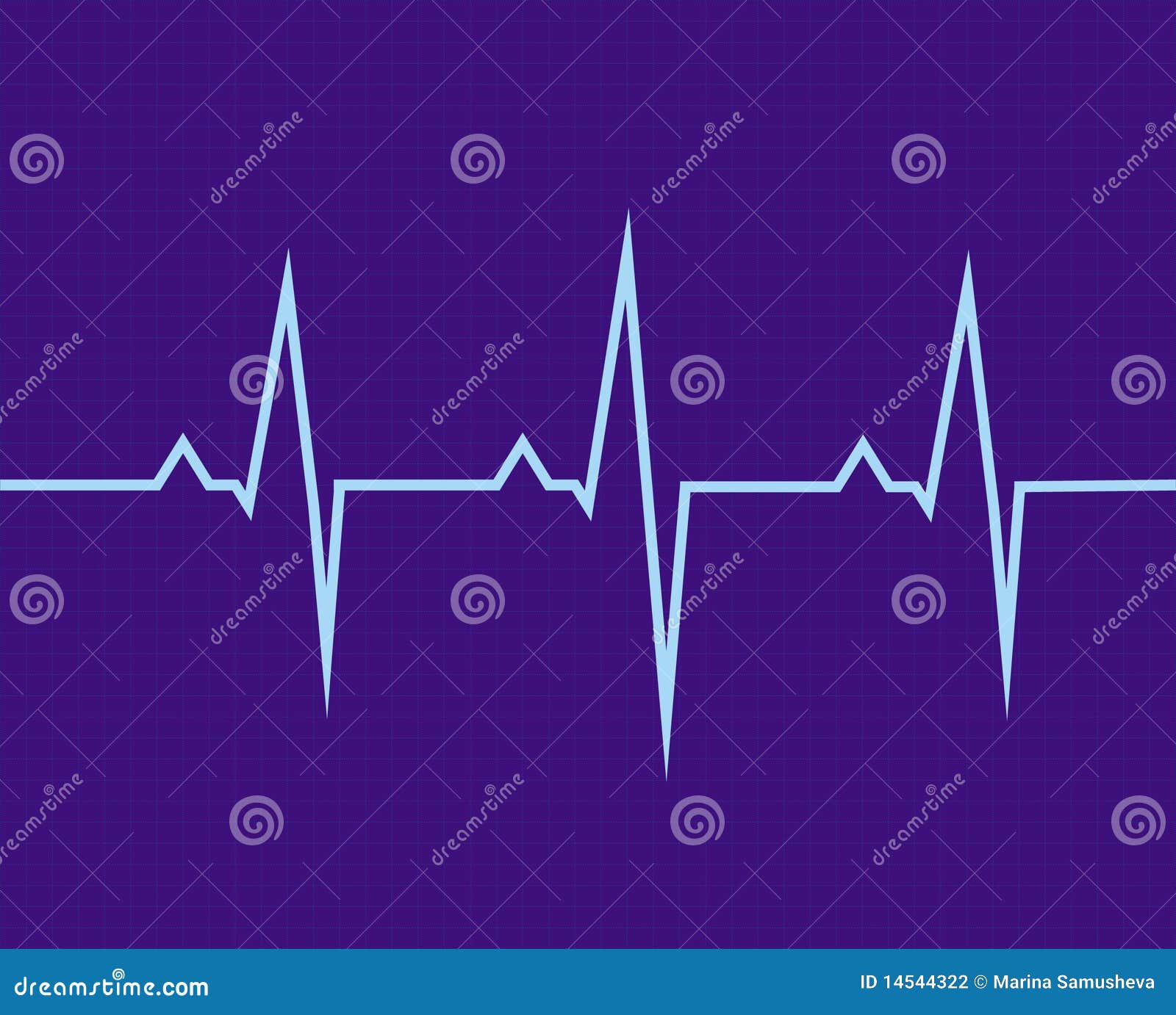 L'elettrocardiogramma illustrazione vettoriale. Illustrazione di vita ...