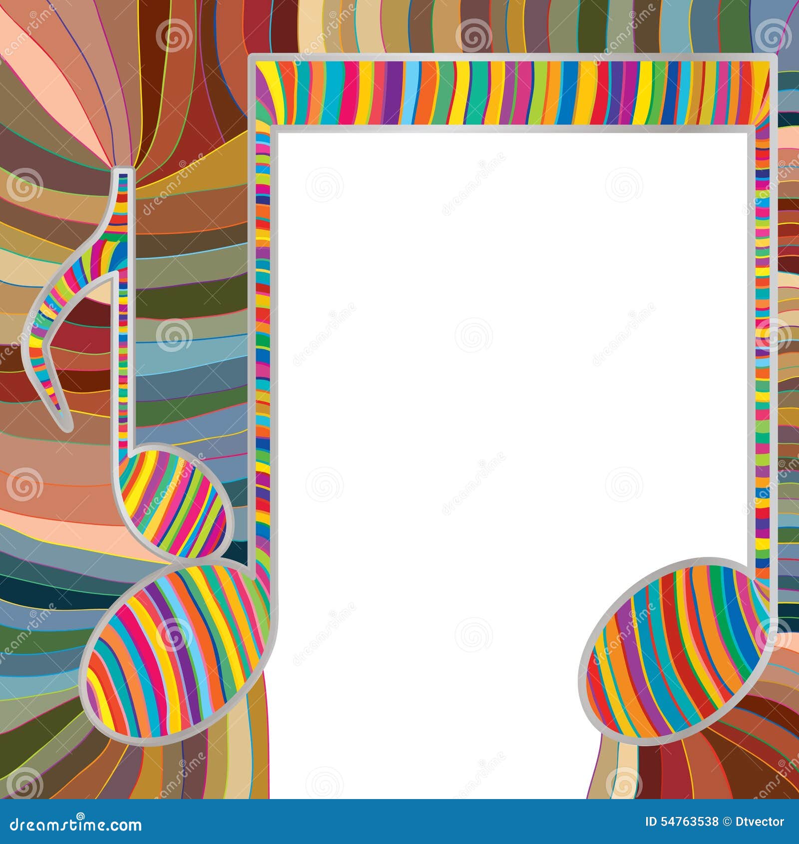 L'espace De Porte De Musique Illustration de Vecteur - Illustration du ...