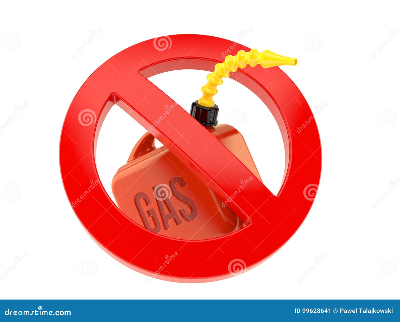 L'essence Peut Avec Le Symbole Interdit Illustration Stock ...