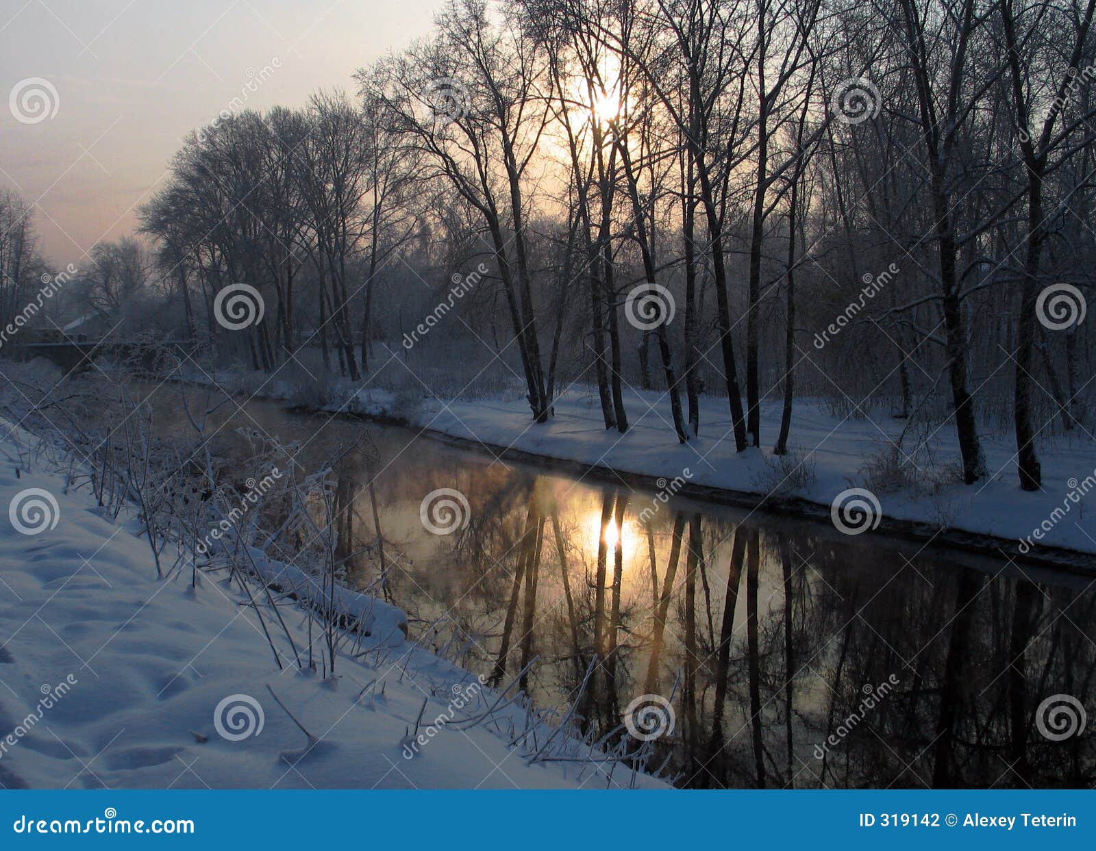L'hiver en Russie photo stock. Image du arbres, russie - 319142