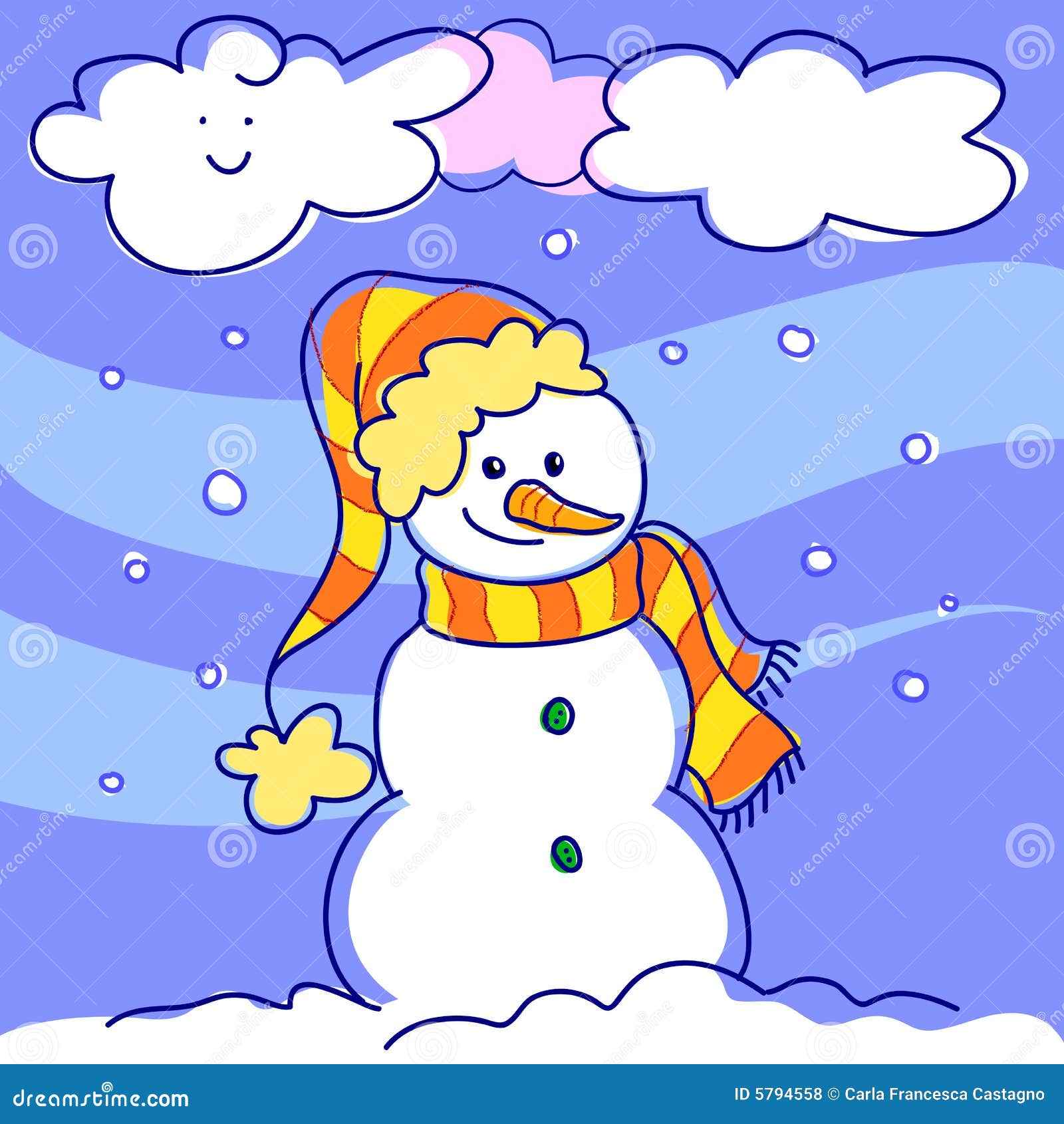 L'hiver - Illustration Vectorielle Photos libres de droits - Image: 5794558