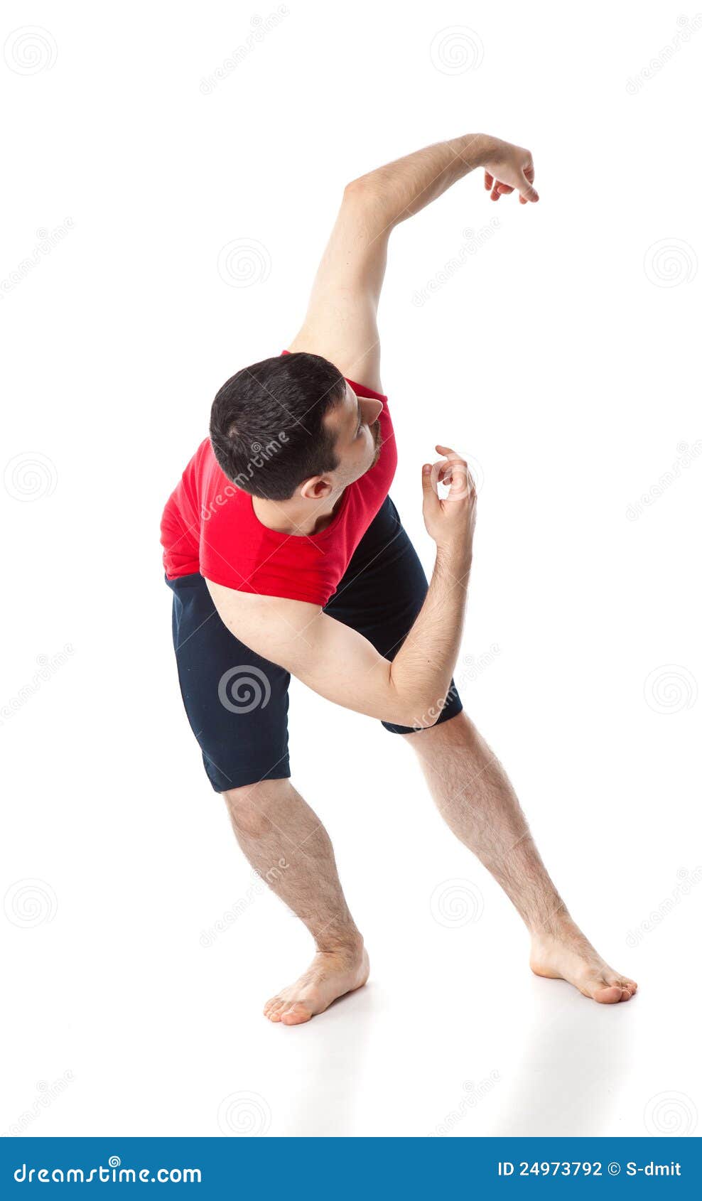 L'homme est un acrobate photo stock. Image du sport, fuselage - 24973792