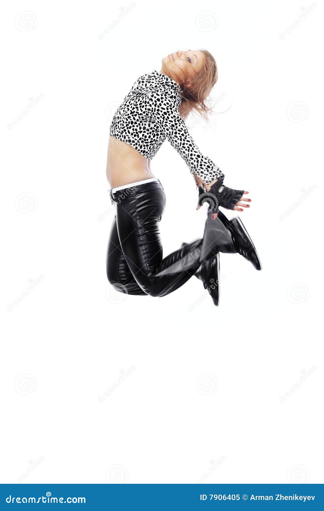 Lhoublon De Gratte Cul Sautent Image Stock Image Du Danse Femelle