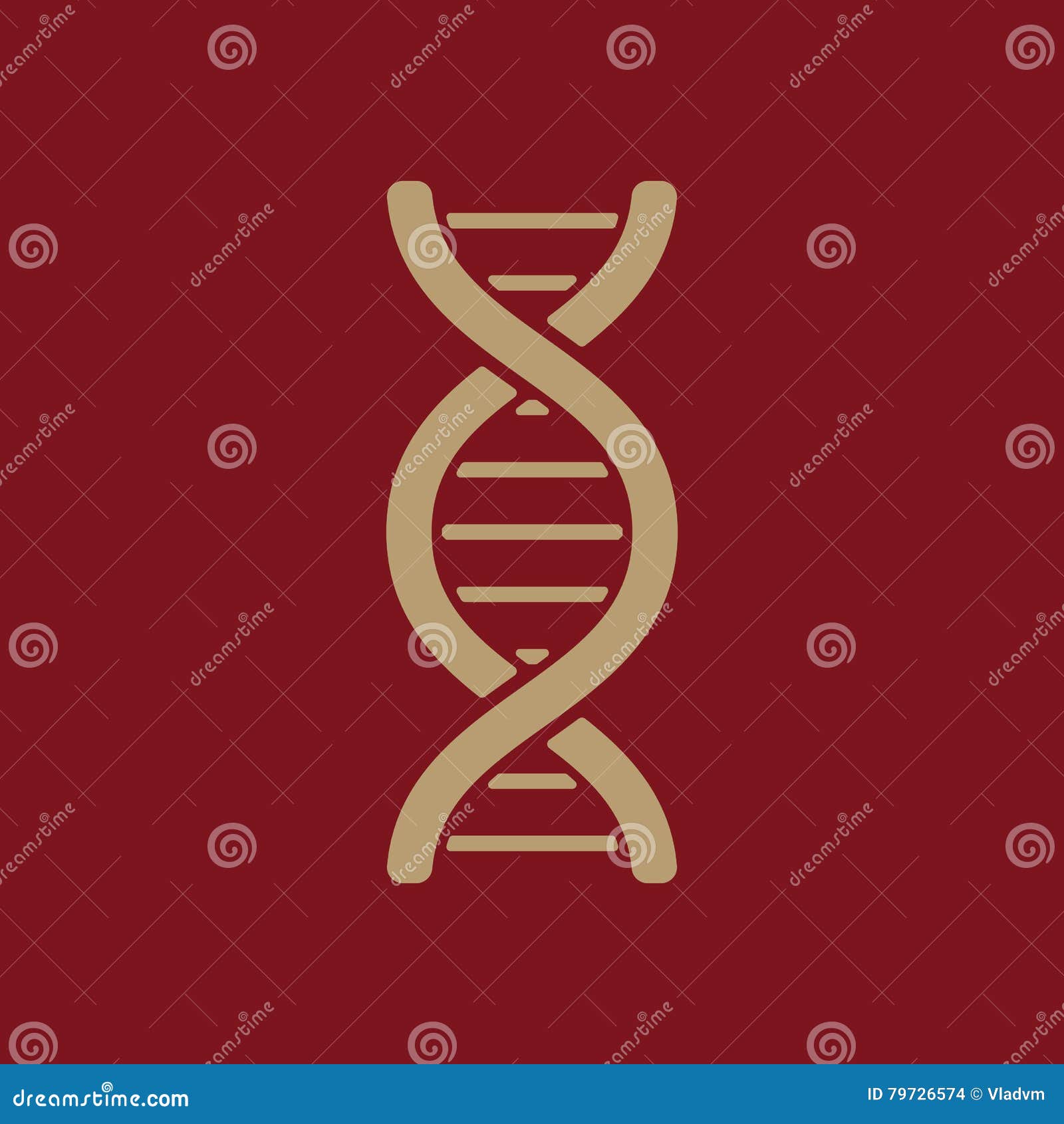 L'icône D'ADN Symbole D'ADN Plat Illustration de Vecteur - Illustration ...