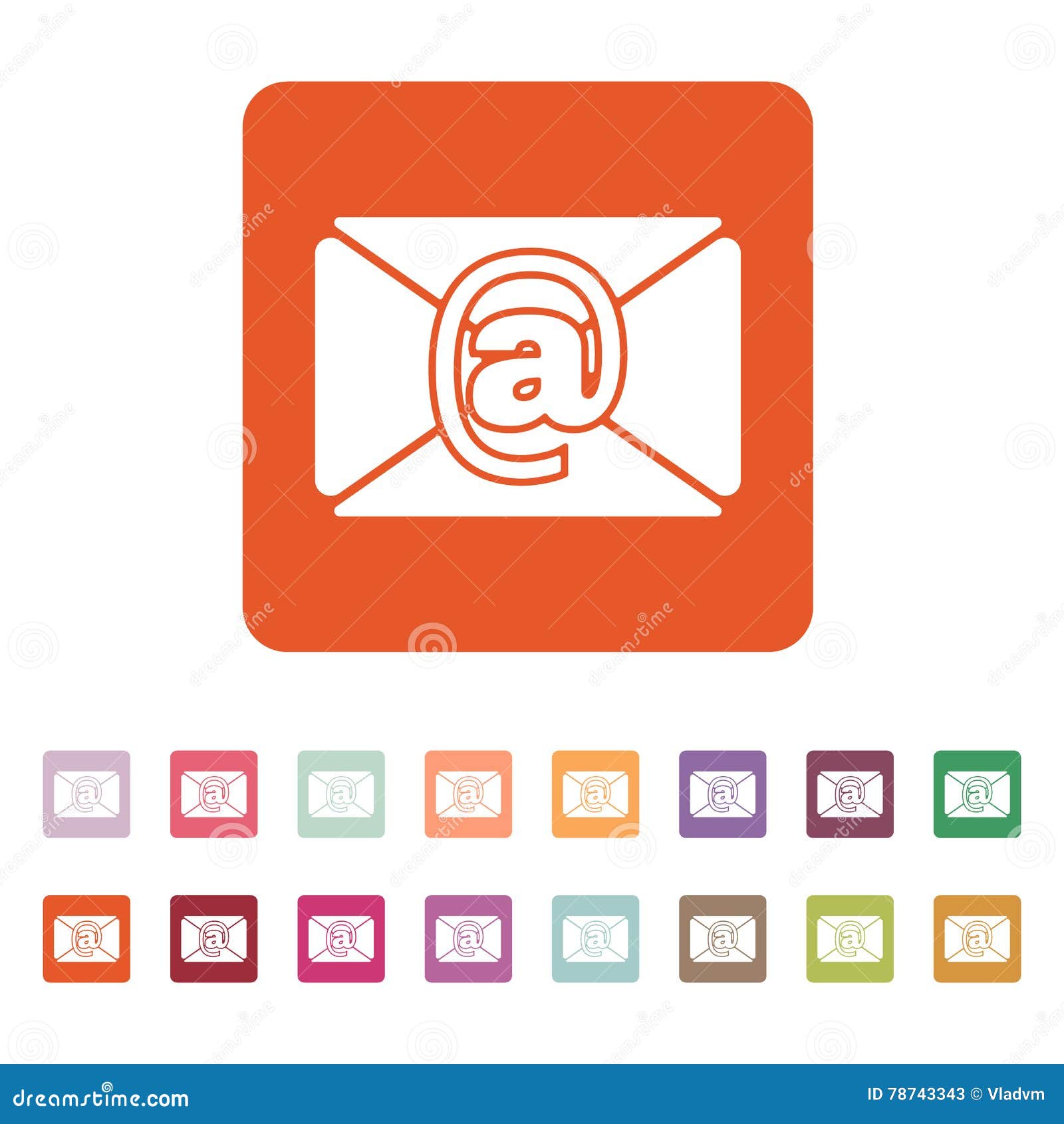 L'icône D'email Symbole De Courrier Illustration de Vecteur ...