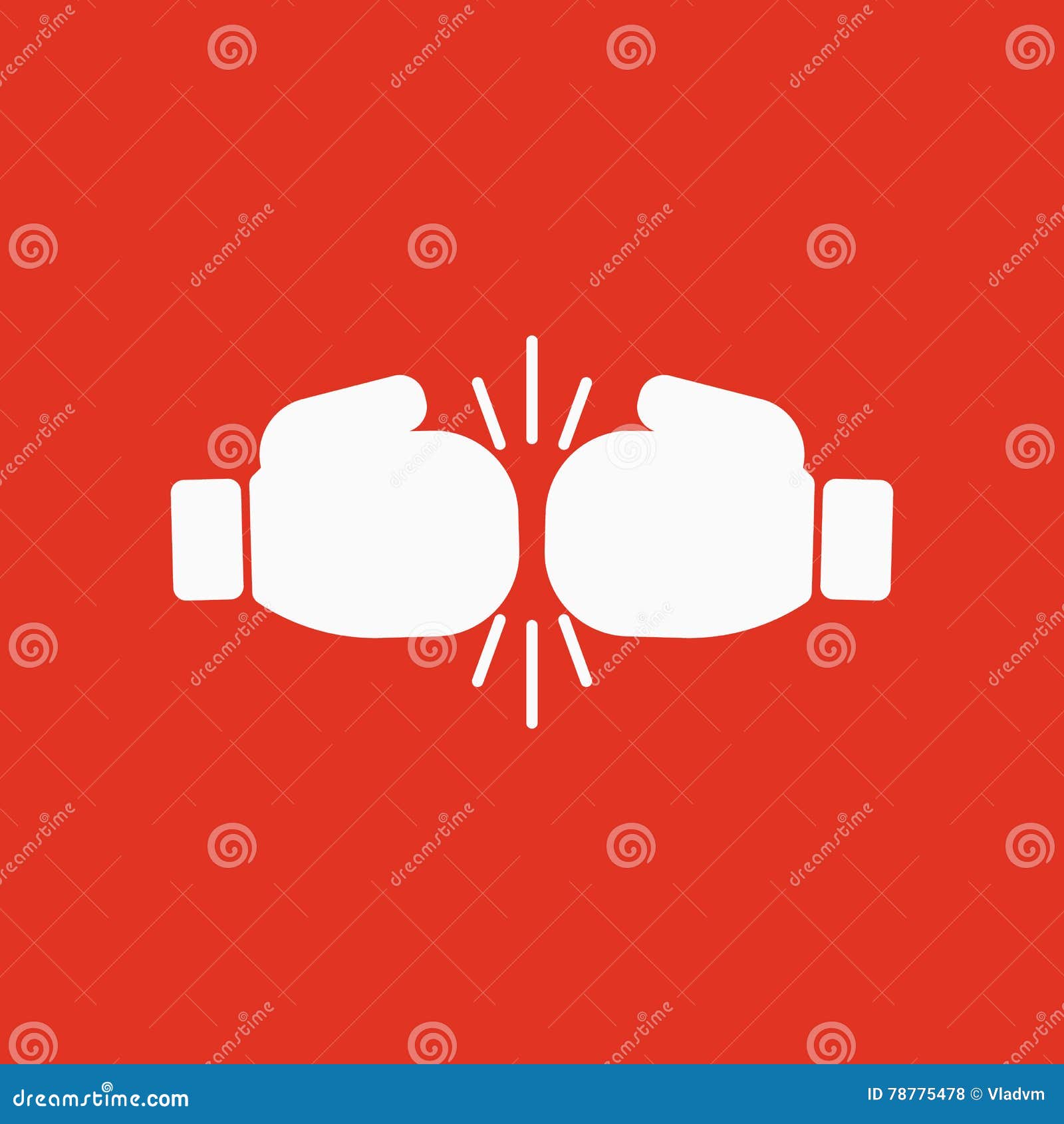 L'icône De Boxe Symbole De Sport Plat Illustration de Vecteur ...