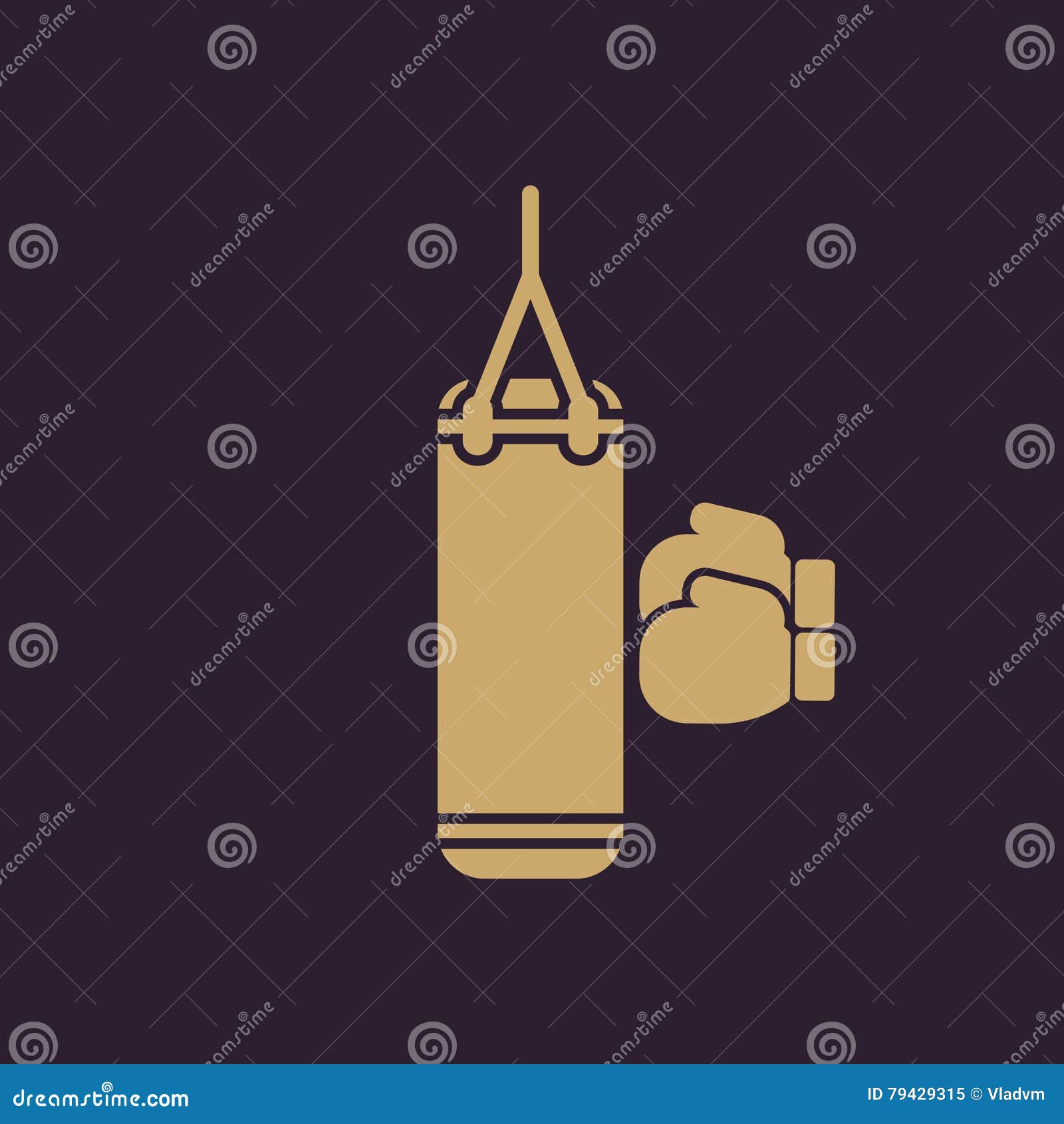 L'icône De Boxe Symbole De Sport Plat Illustration de Vecteur ...