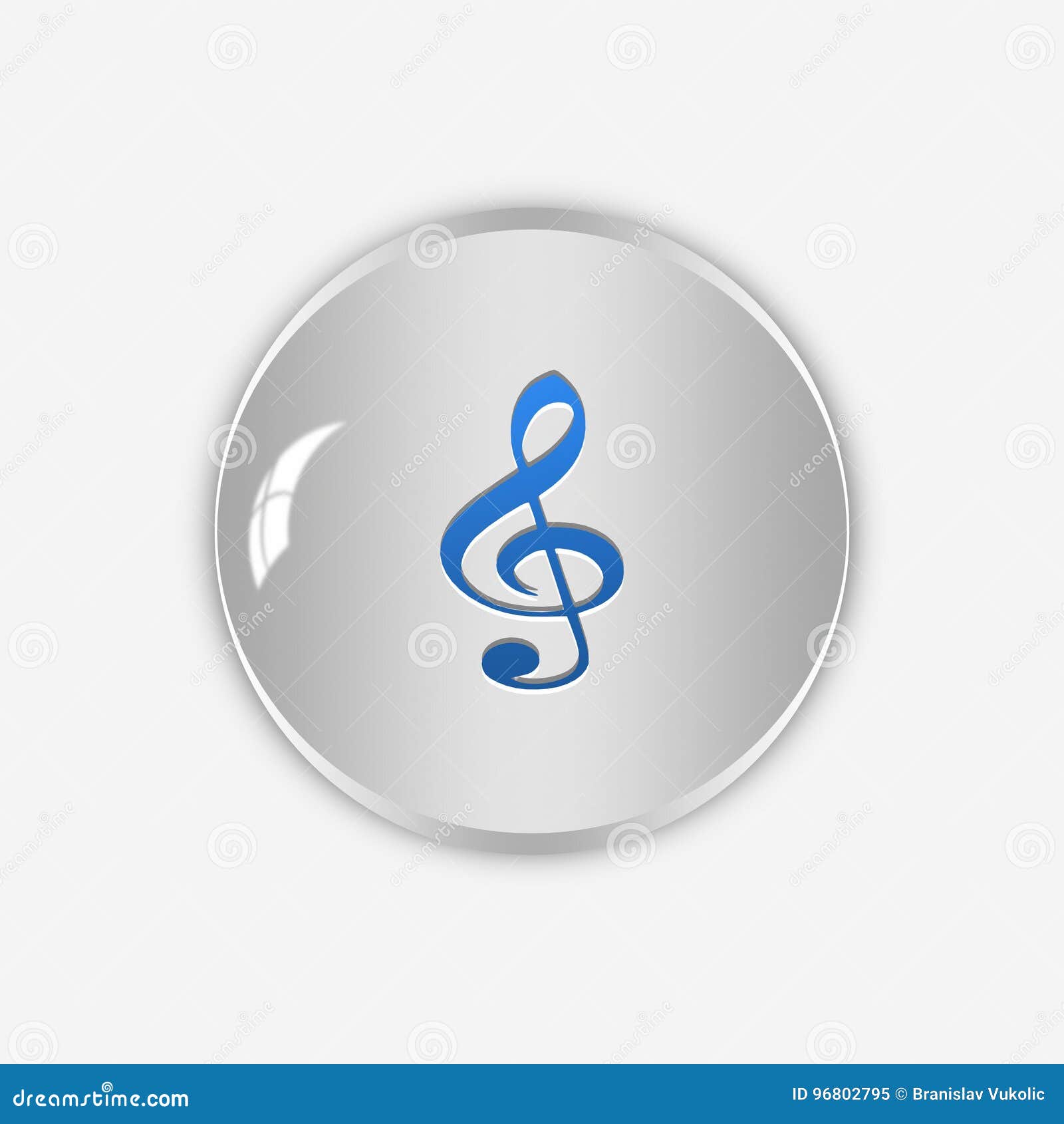 L'icône De Clef, Chantent, L'illustration 3D Illustration Stock ...