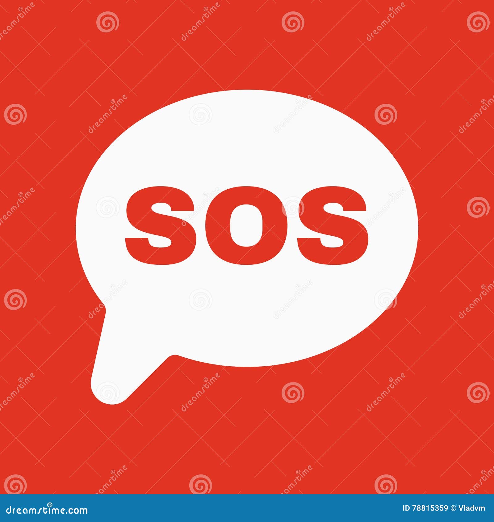 L'icône De SOS Symbole D'aide Plat Illustration de Vecteur ...