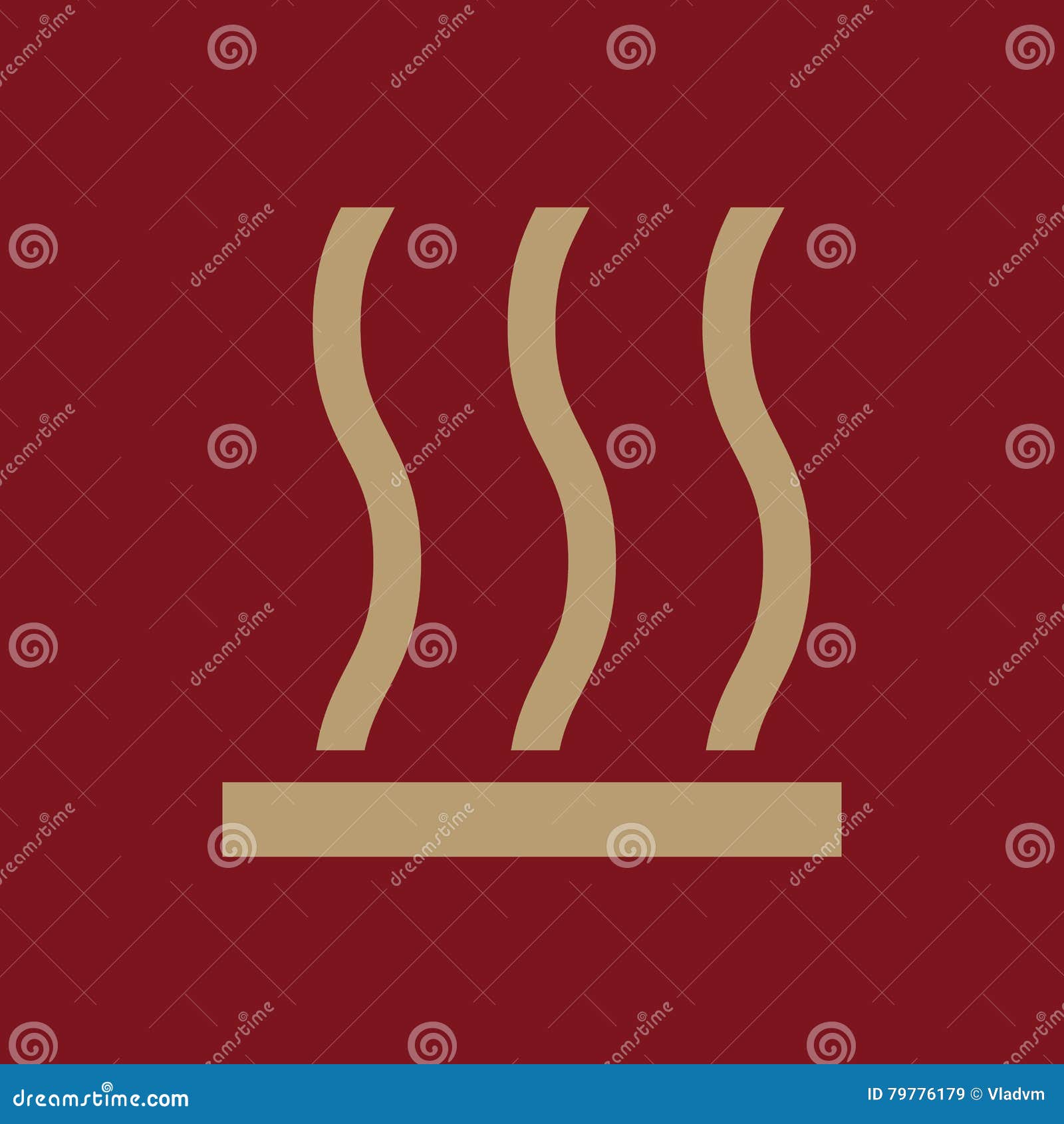 L'icône De Surface Chaude Avec Chaleur Symbole Plat Illustration de ... L'icône De Surface Chaude Avec Chaleur Symbole Plat Illustration de ...