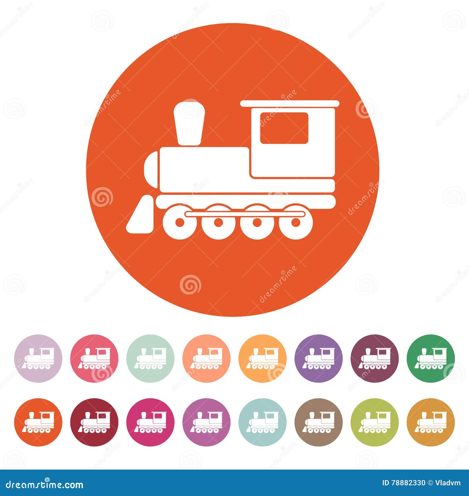 L'icône De Train Symbole De Voyage Plat Illustration de Vecteur ...