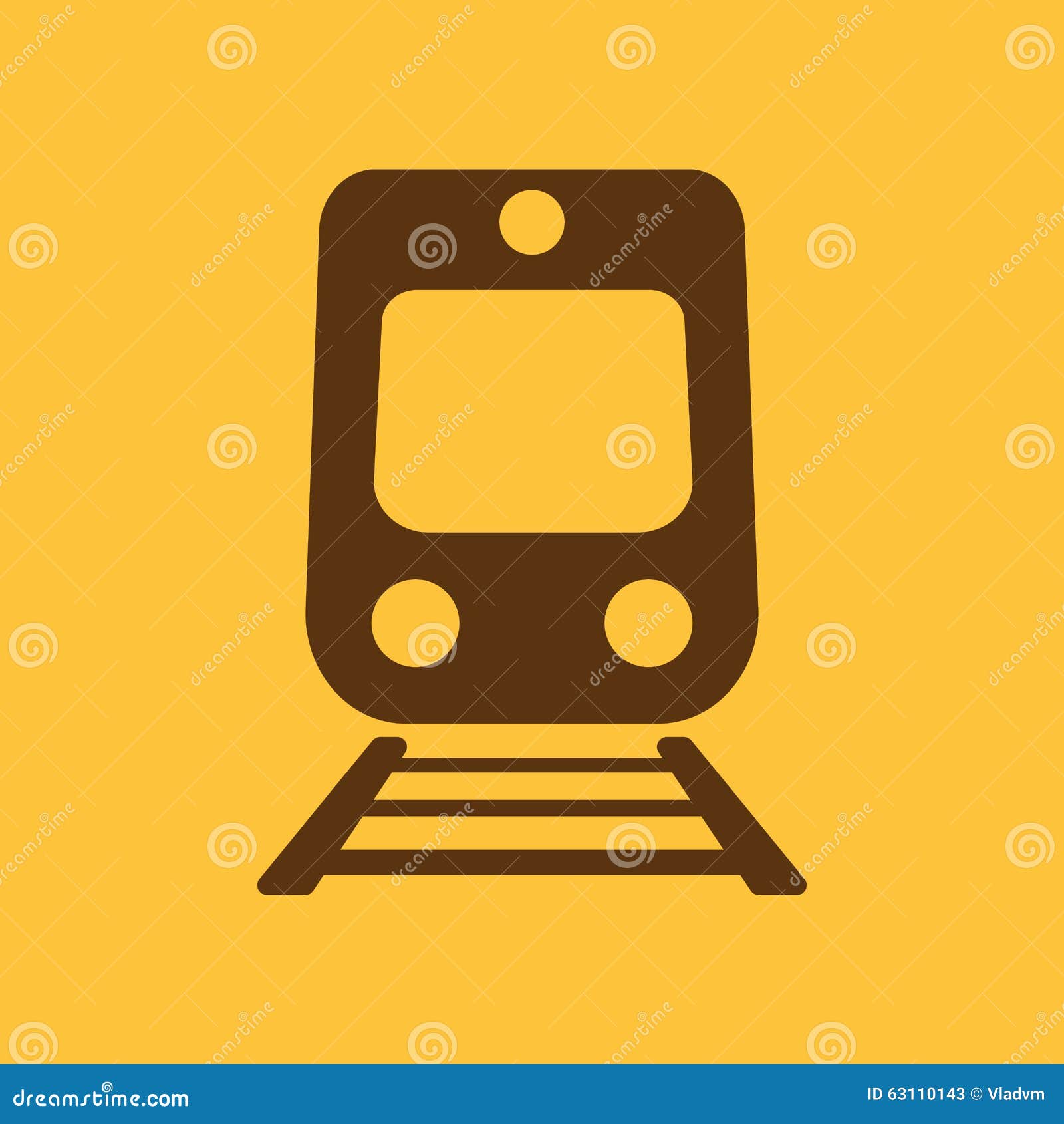 L'icône De Train Symbole Ferroviaire Plat Illustration Stock ...