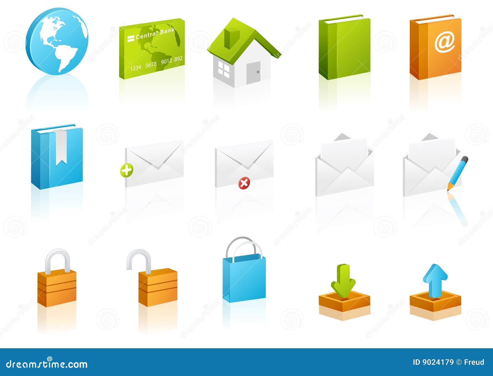 L'icona Cubica Ha Impostato: Web Site Ed Internet Illustrazione di ...