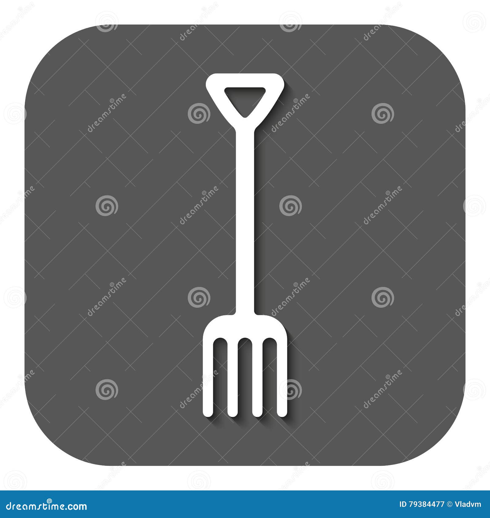 L'icona Della Forca Simbolo Della Forcella Piano Illustrazione ...