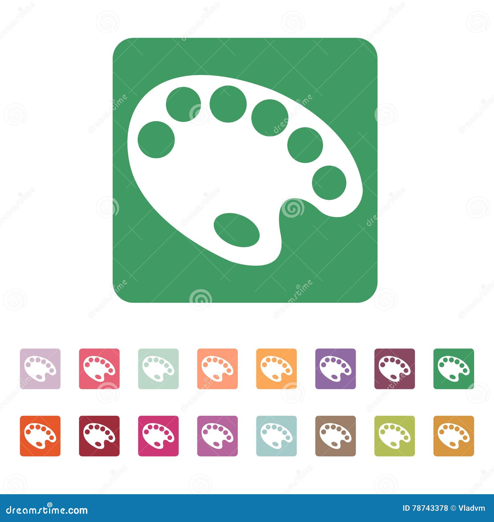 L'icona della tavolozza illustrazione vettoriale. Illustrazione di ...