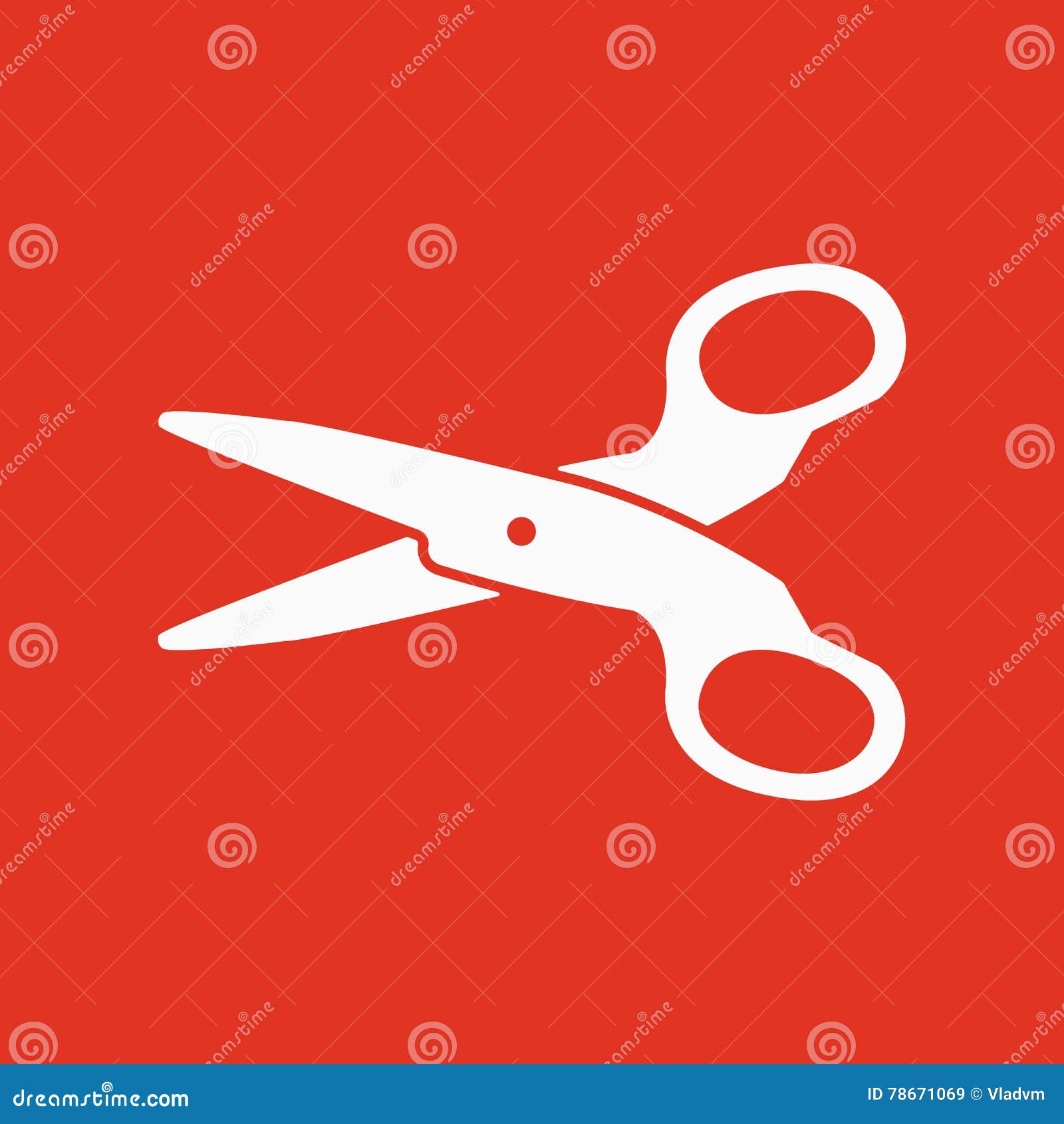 L'icona di forbici illustrazione vettoriale. Illustrazione di grafico ...