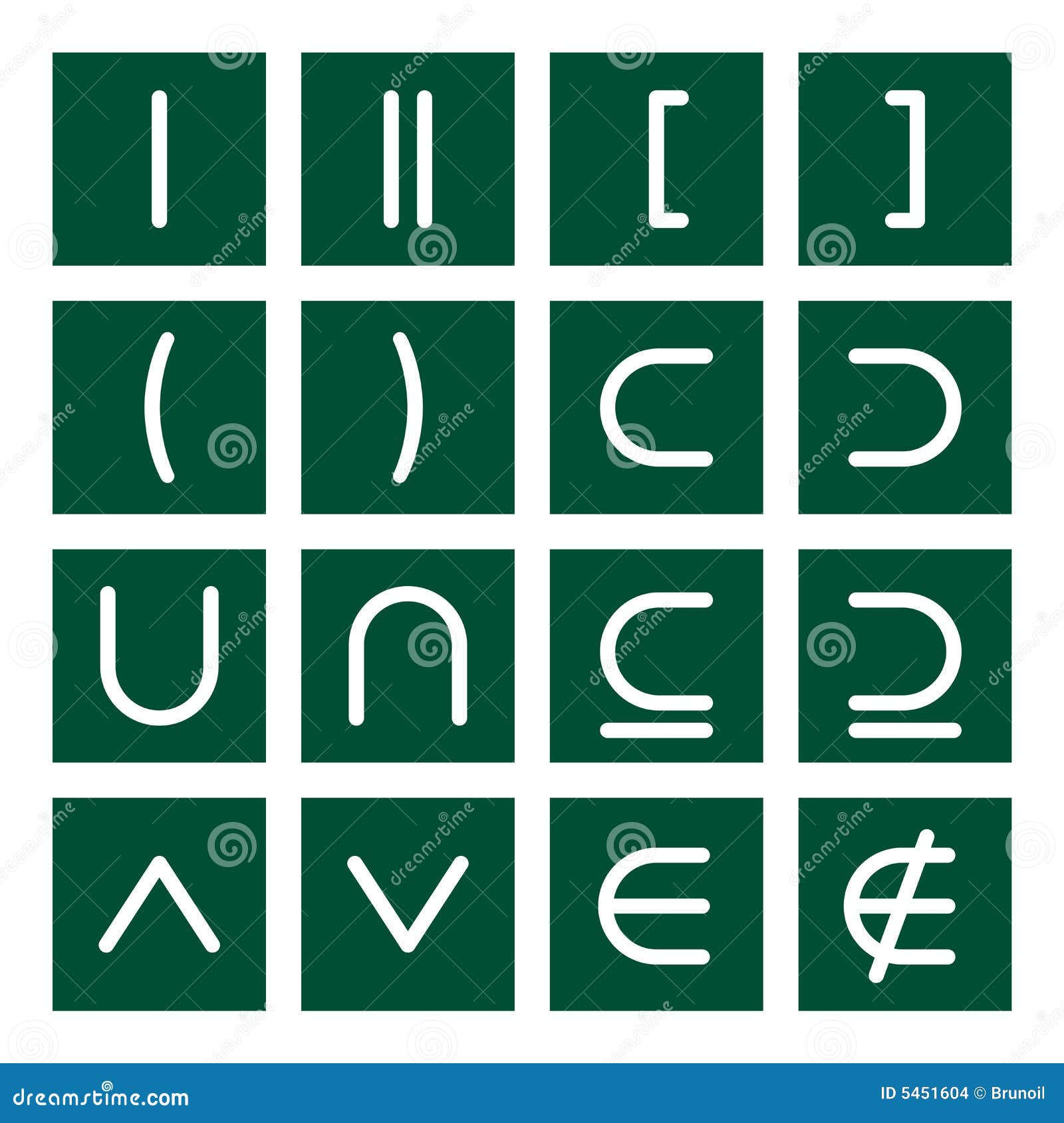 L'icona Di Per La Matematica Ha Impostato 3 Illustrazione Vettoriale ...