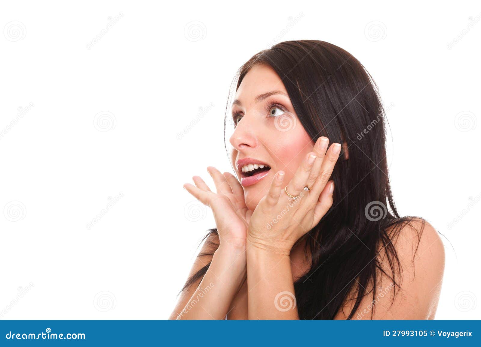 L'illustration Lumineuse De La Jolie Femme étonnée Avec Remet La Bouche ... L'illustration Lumineuse De La Jolie Femme étonnée Avec Remet La Bouche ...