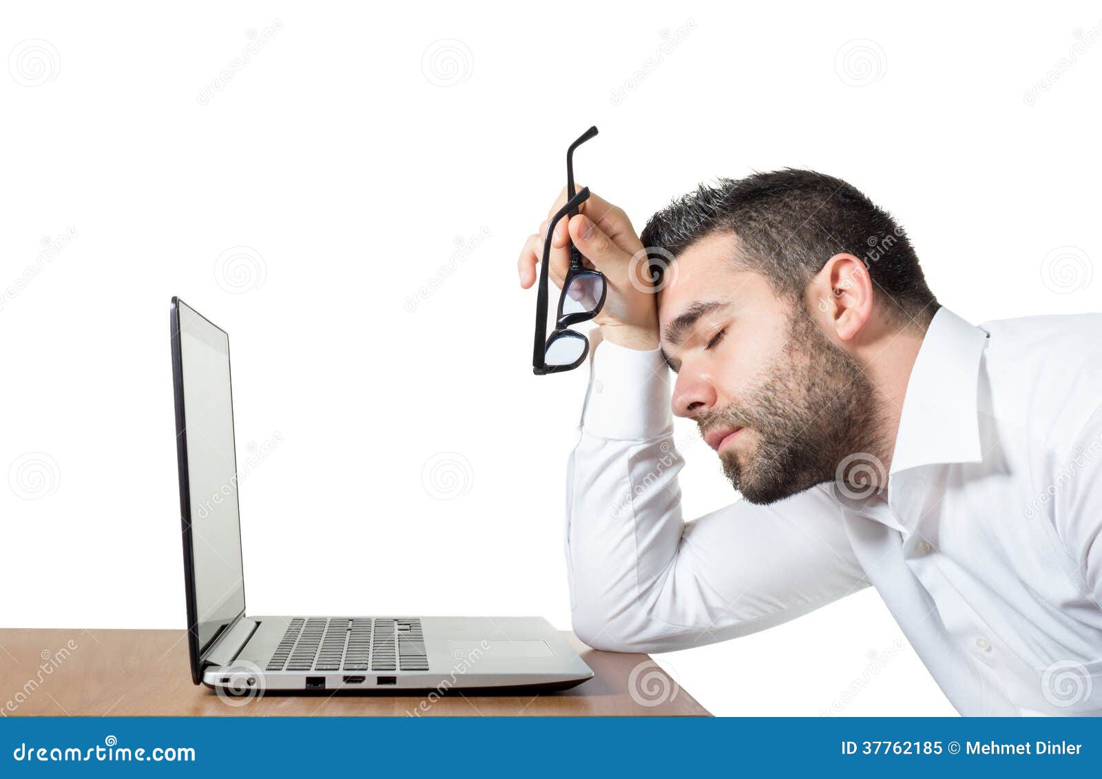 L'impiegato Stanco Ha Sollecitato Abbastanza Per Dormire Immagine Stock ...