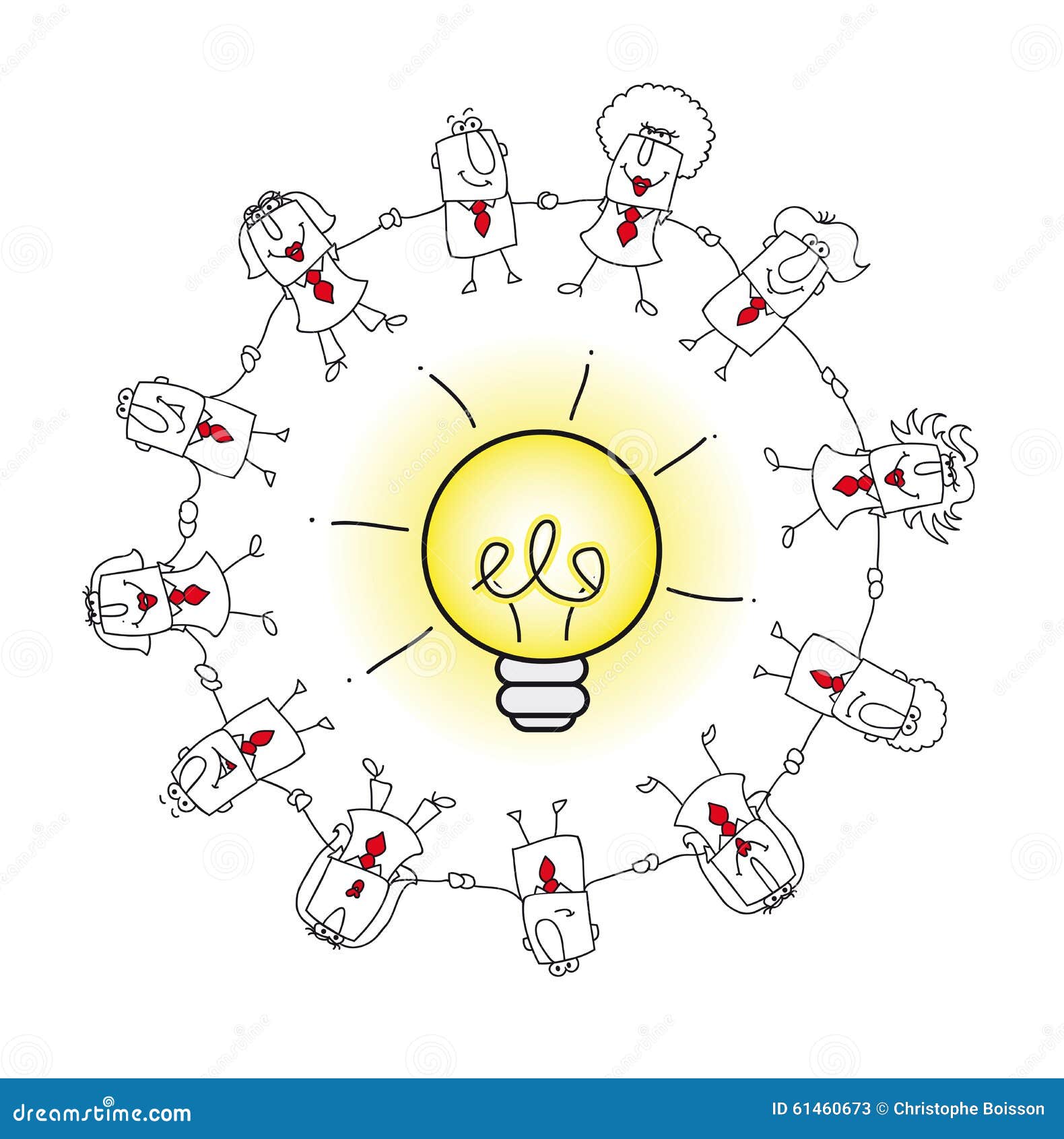 L'intelligence collective illustration de vecteur. Illustration du ...