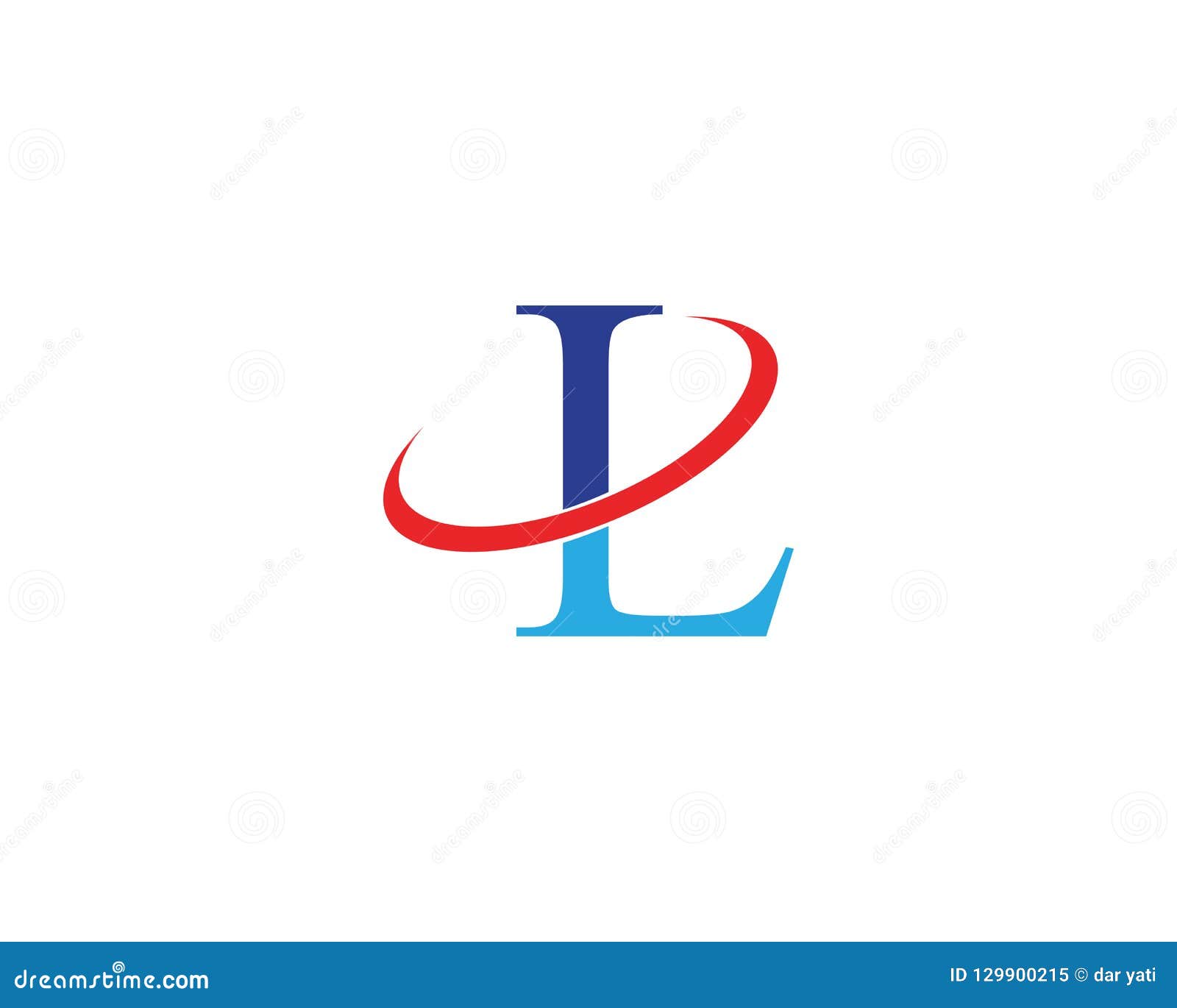 L Letra Logo Business Template Vector Ilustración del Vector ...