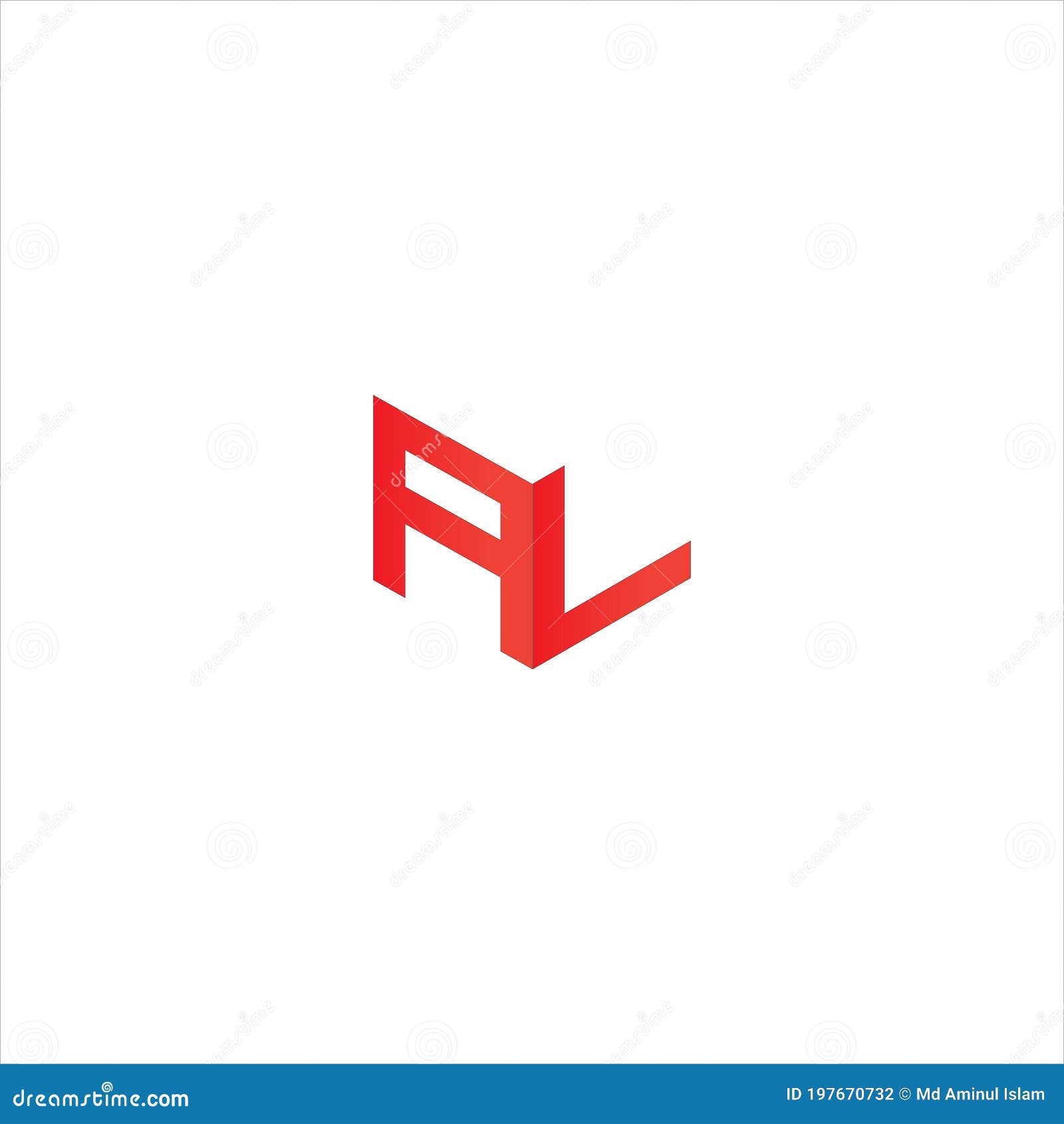 A L Letter Logo Initial Design.a L Letter Logo Creative Design Stock ...
