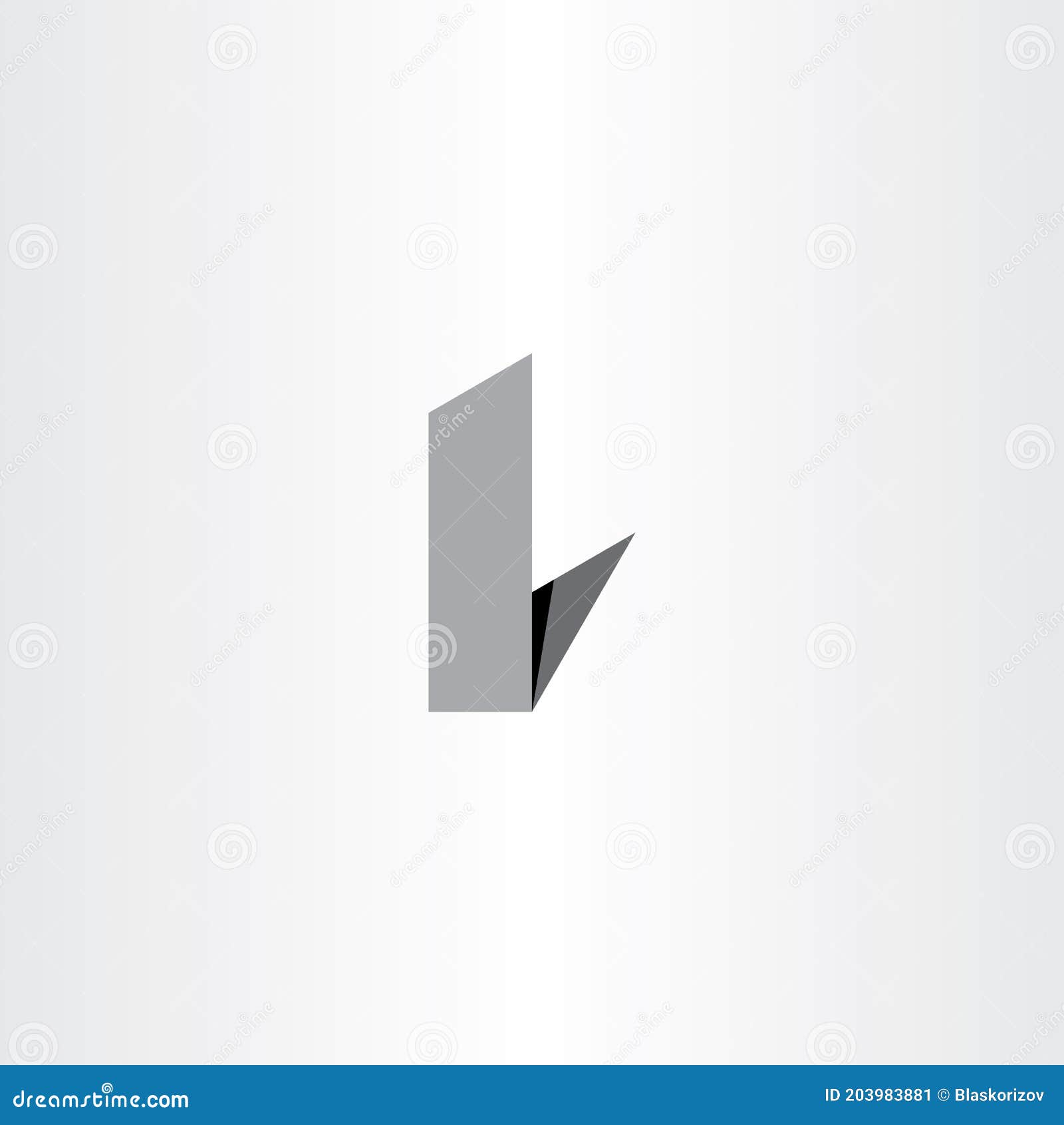 L Letter Sign Vector Black Icon Logo Design Stock Vector - Illustration ...