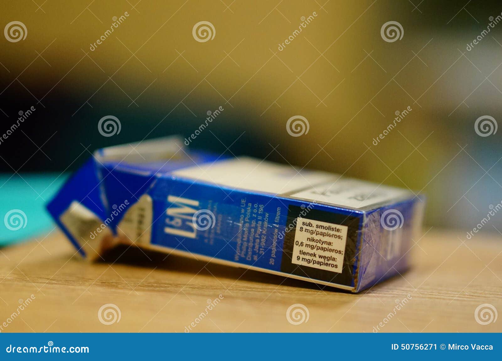 L&M cigarettes editorial photo. Image of brand, blue - 50756271