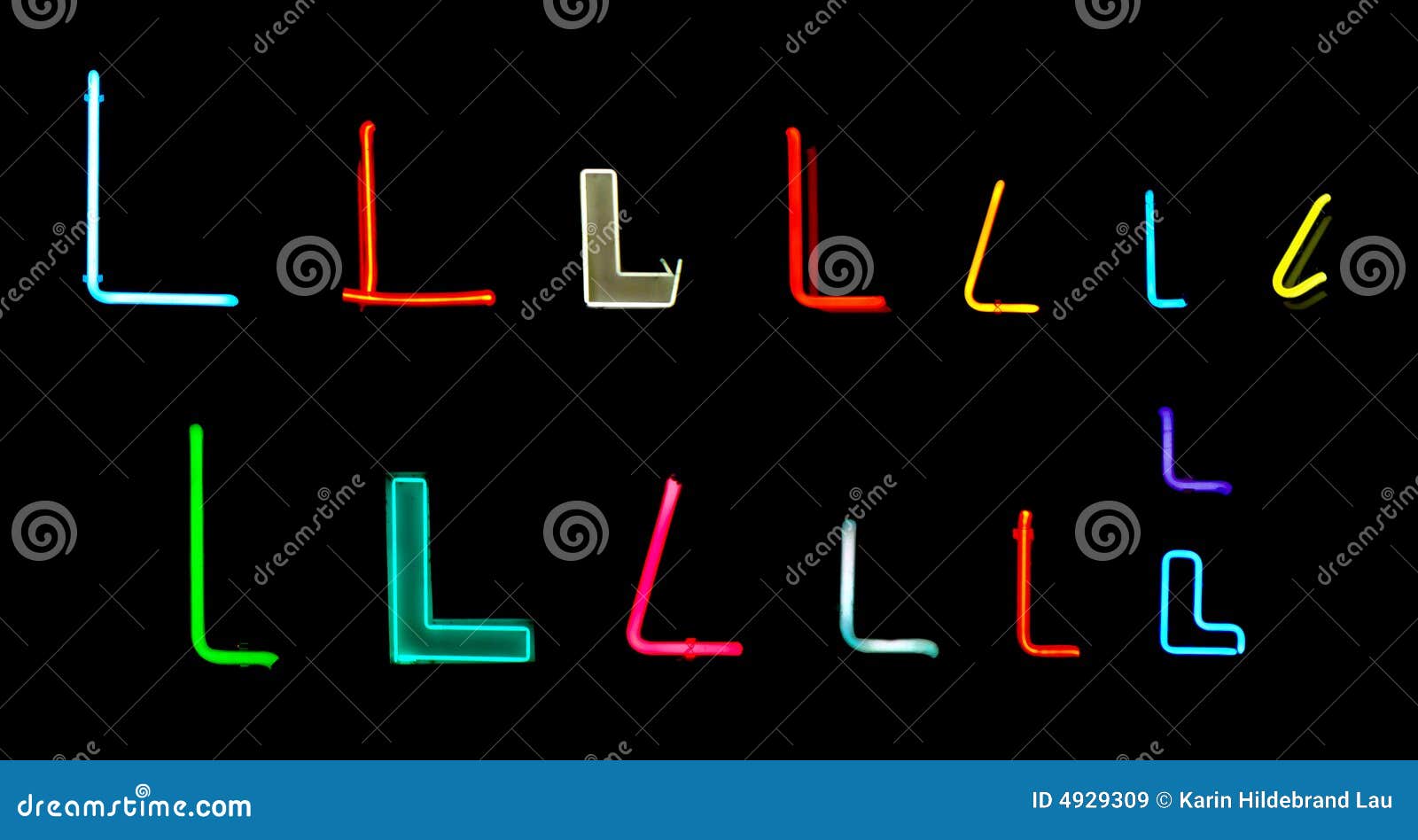L Neon Letters stock illustration. Illustration of neon - 4929309