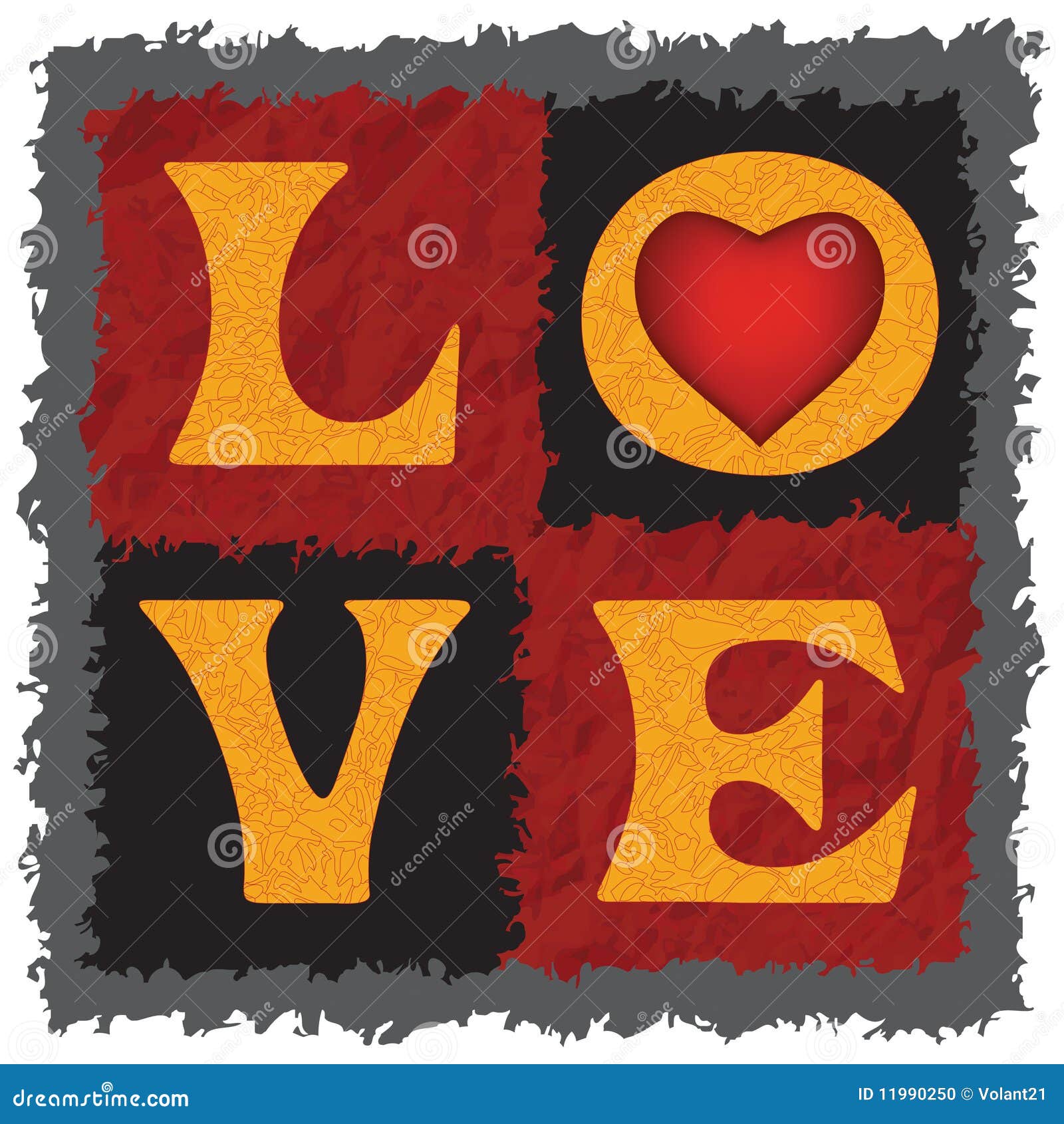 L O V E stock vector. Illustration of concept, sticker - 11990250