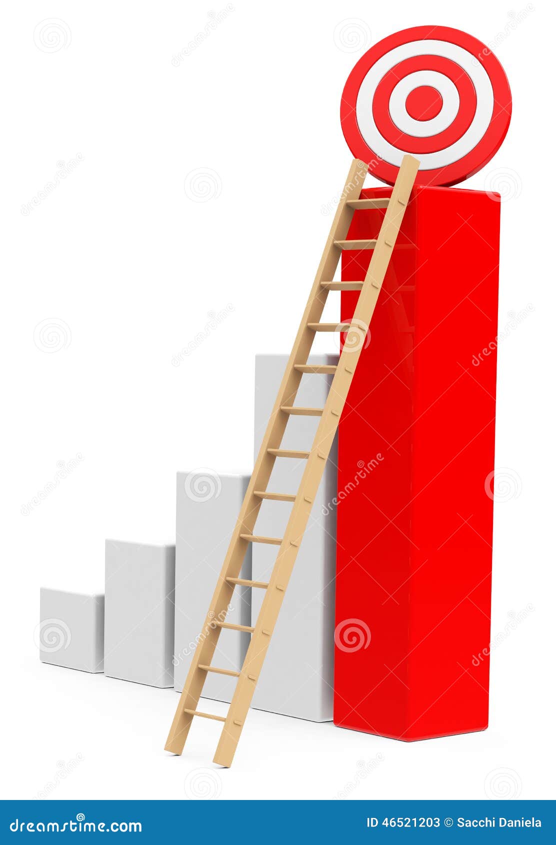 L'objectif de croissance illustration stock. Illustration du affaires ...