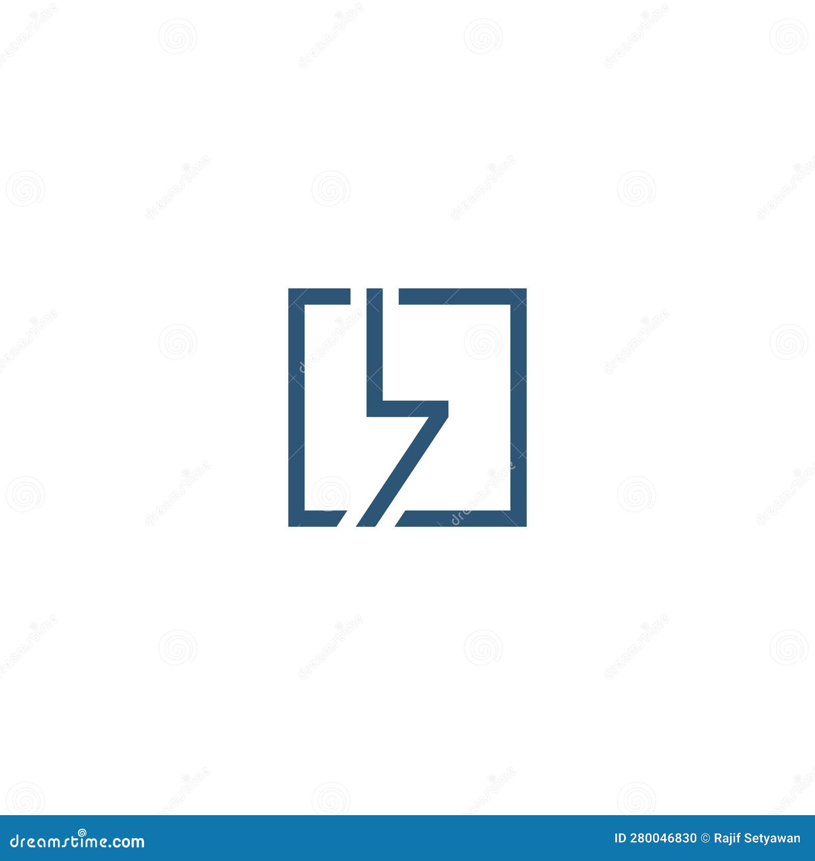 L7 Square logo design stock vector. Illustration of business - 280046830