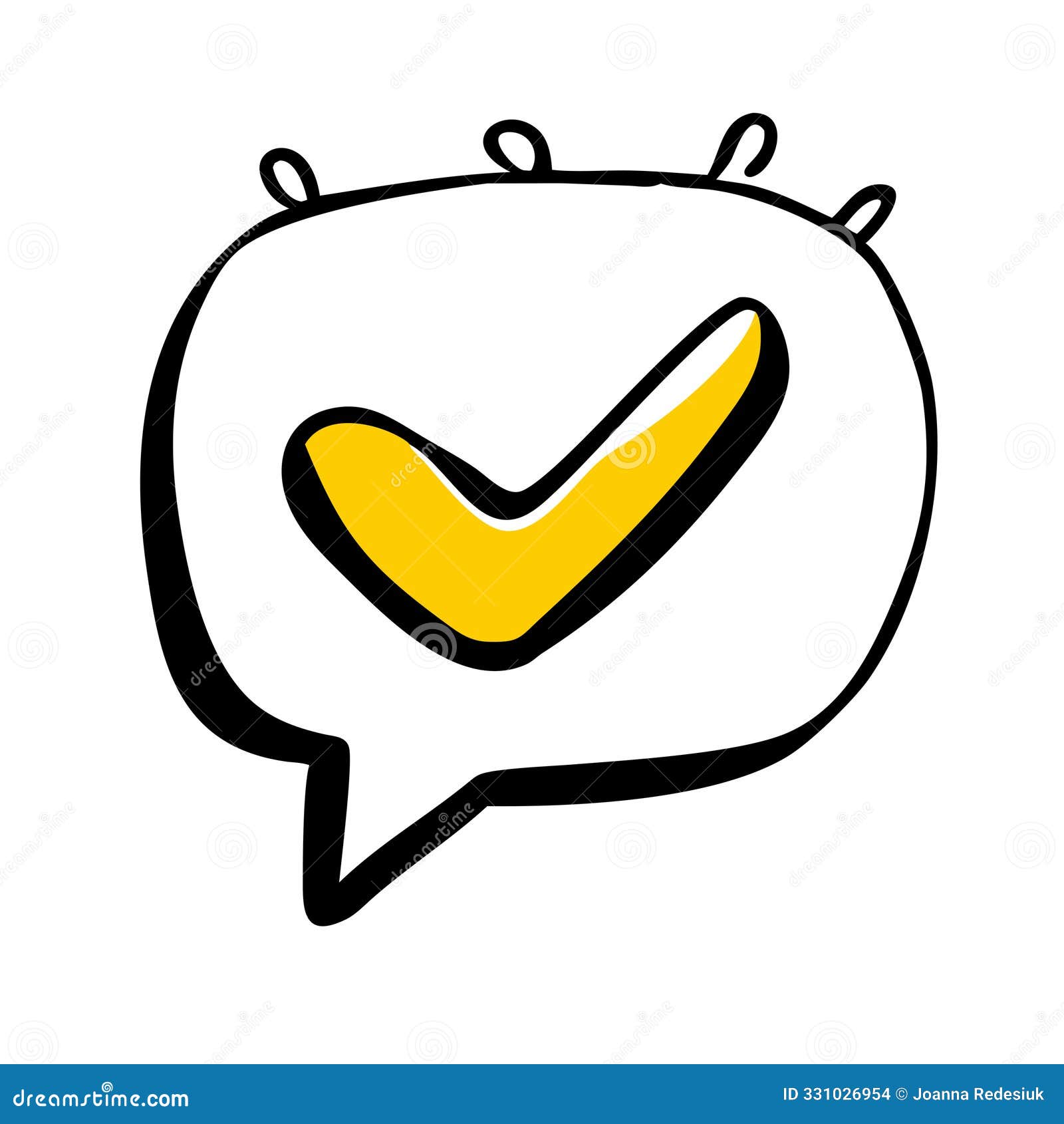 A L Yellow Check Mark is Enclosed within a Black-outlined Circle Stock ...
