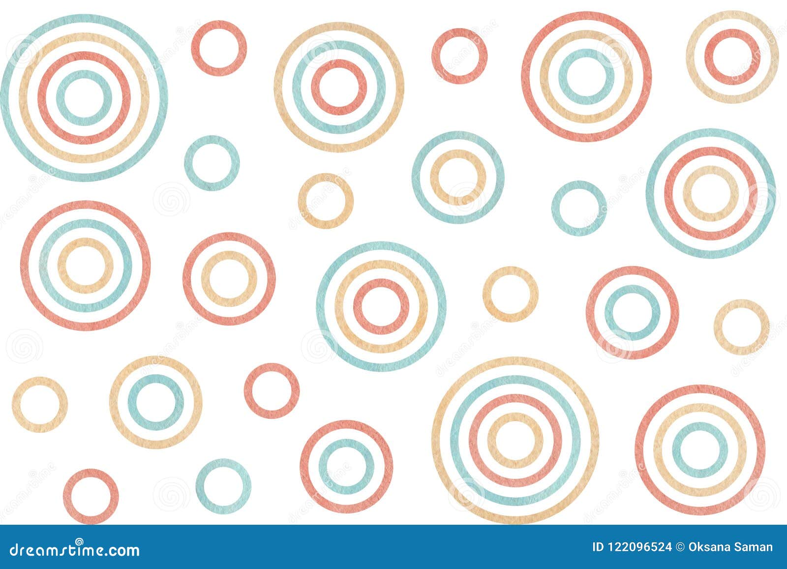 La Acuarela Circunda El Modelo Stock de ilustración - Ilustración de ...