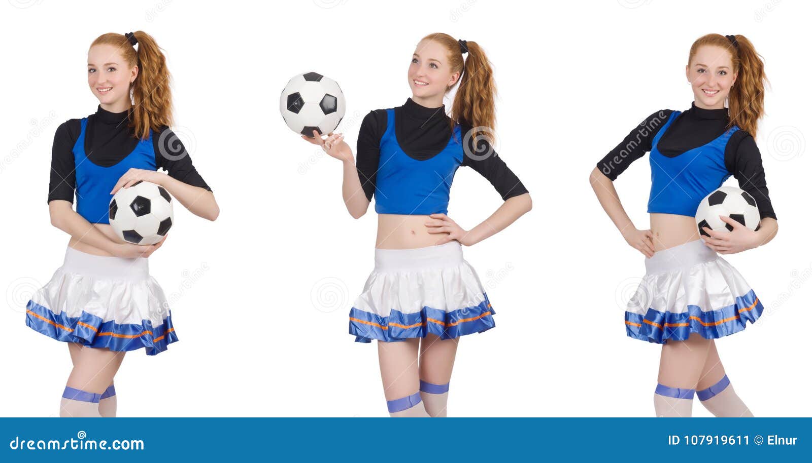 La Animadora Aislada En El Fondo Blanco Imagen de archivo - Imagen de ...